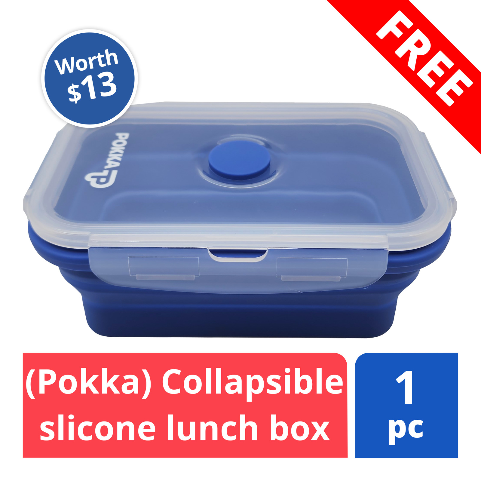 FREE Pokka Collapsible Silicone Lunch Box (worth $13) | NTUC FairPrice