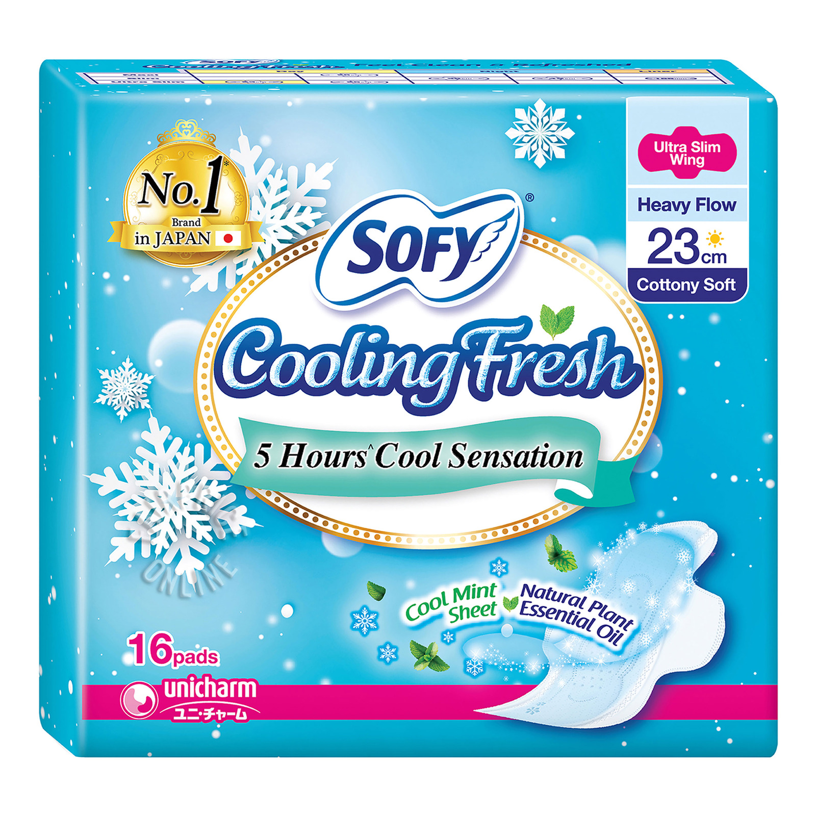 Sofy Cooling Fresh Day Pads - Heavy Ultra Slim (23cm) | NTUC FairPrice