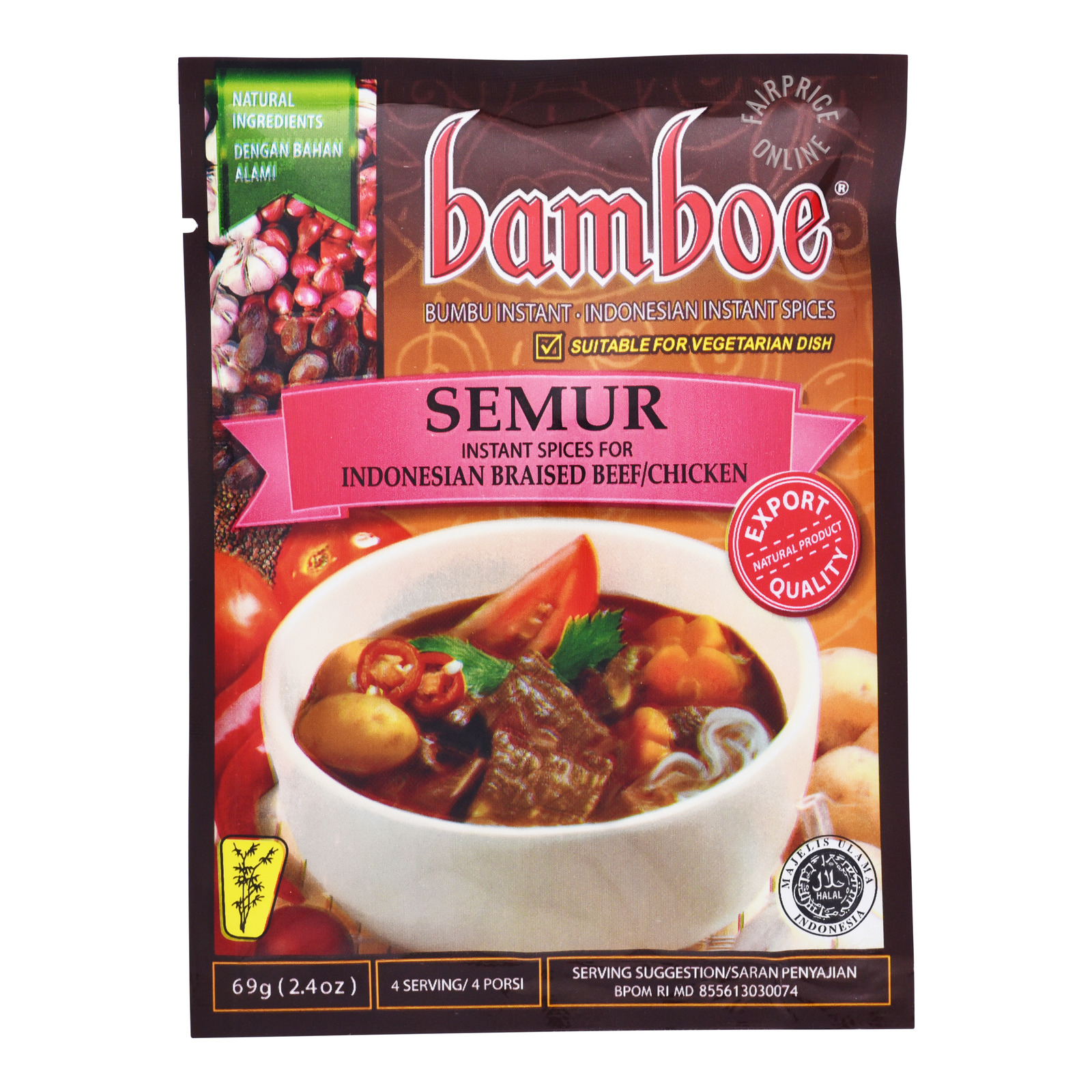Bamboe Instant Semur Spices for Braised Beef & Chicken | NTUC FairPrice