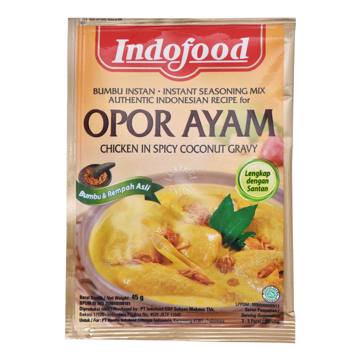 Indofood Instant Seasoning Mix - Opor Ayam | NTUC FairPrice