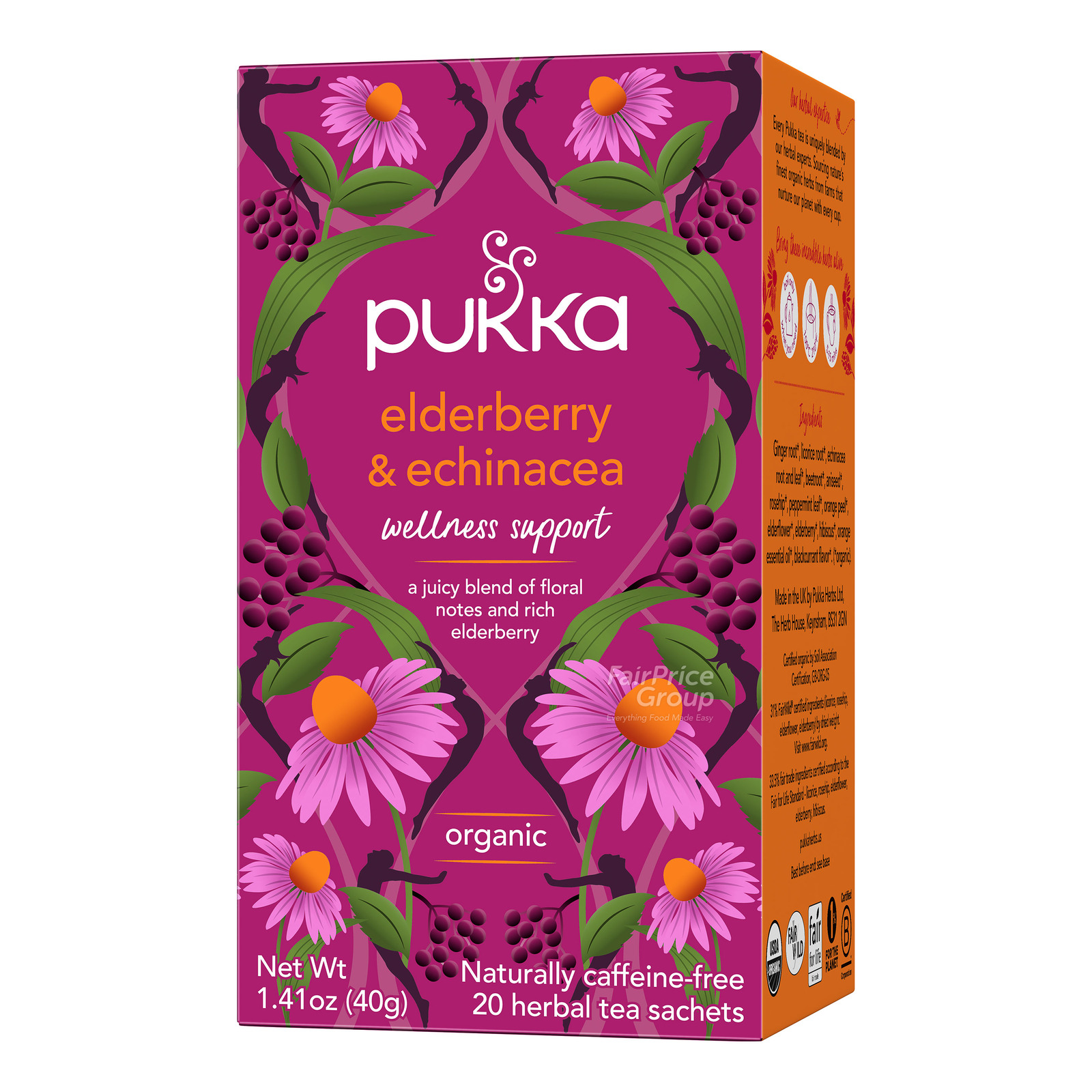 Pukka Fruit Tea Bags - Elderberry & Echinacea | NTUC FairPrice