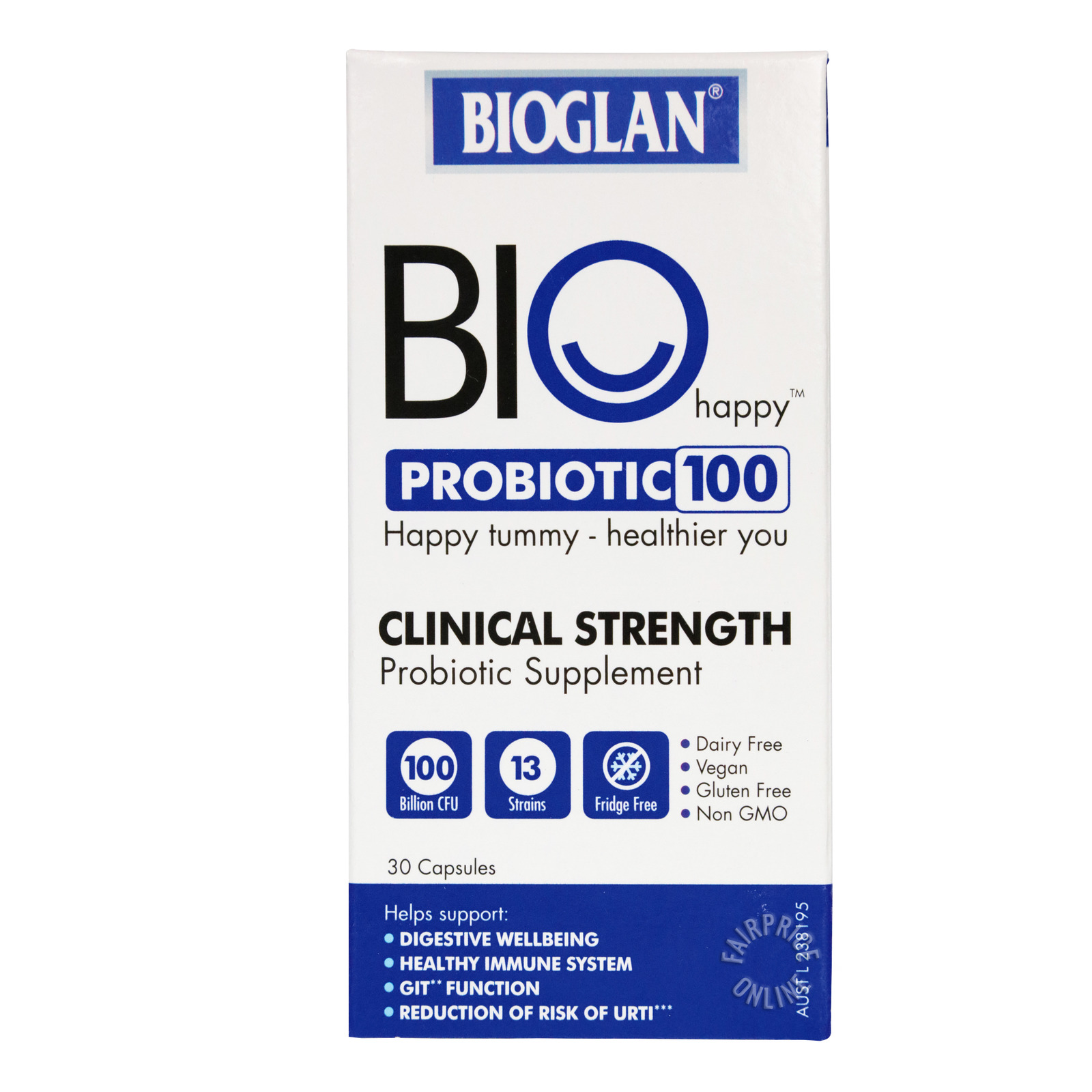 Bioglan Probiotic 100 Supplement Capsules | NTUC FairPrice