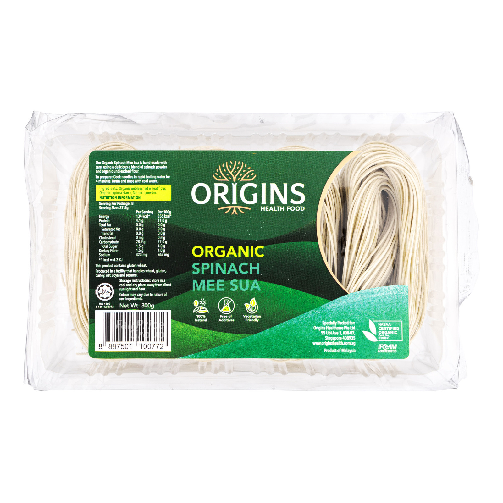 Origins Organic Mee Sua - Spinach | NTUC FairPrice