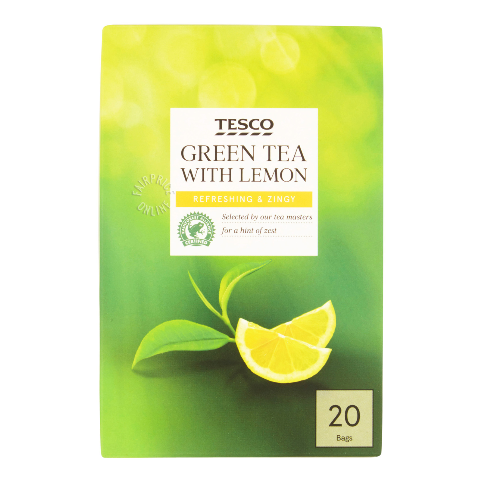 Tesco Tea Bags - Green Tea with Lemon | NTUC FairPrice