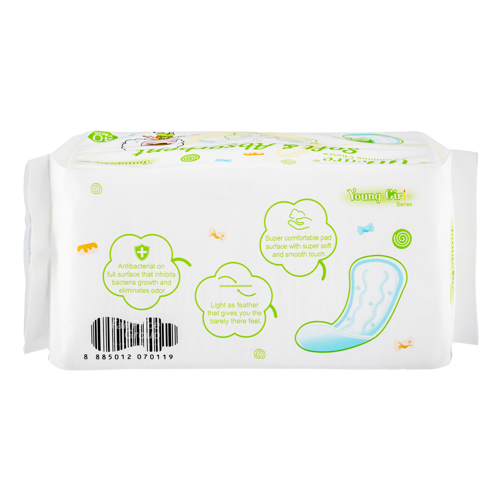 UU Care Young Gile Antibacterial Panty Liner - 155mm | NTUC FairPrice
