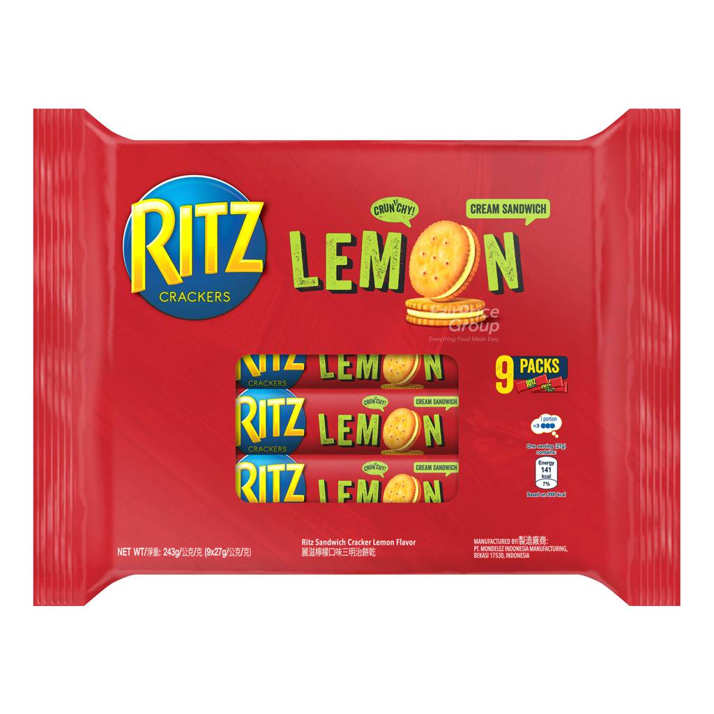 Ritz Sandwich Biscuits Multipack - Lemon Cream | NTUC FairPrice