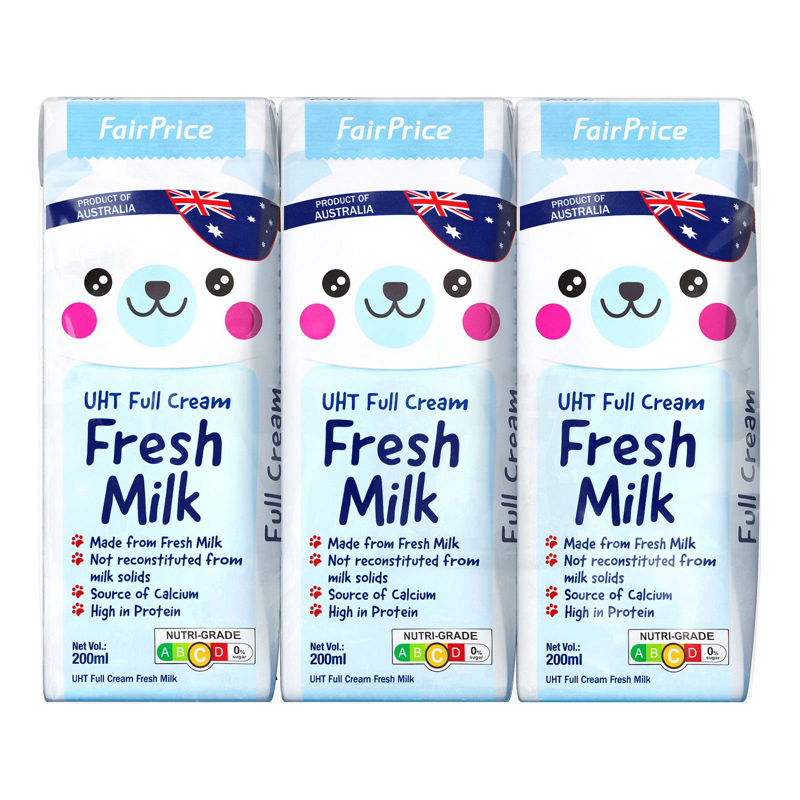 FairPrice UHT Kids Full Cream Packet Milk - Fresh Milk | NTUC FairPrice