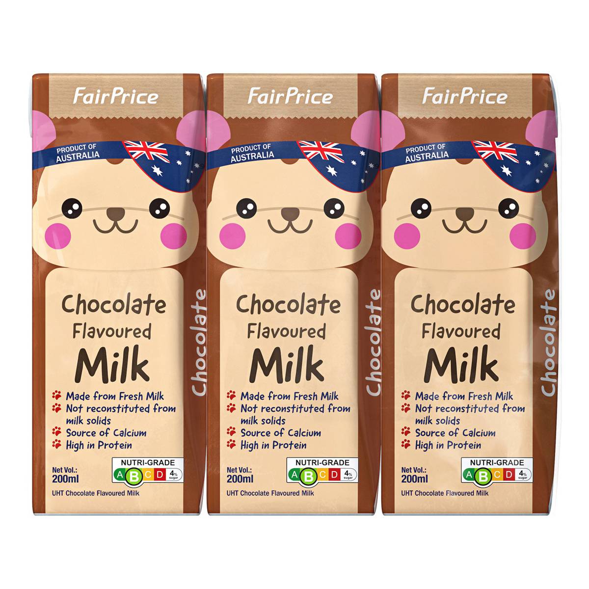 FairPrice UHT Kids Flavoured Packet Milk - Chocolate | NTUC FairPrice