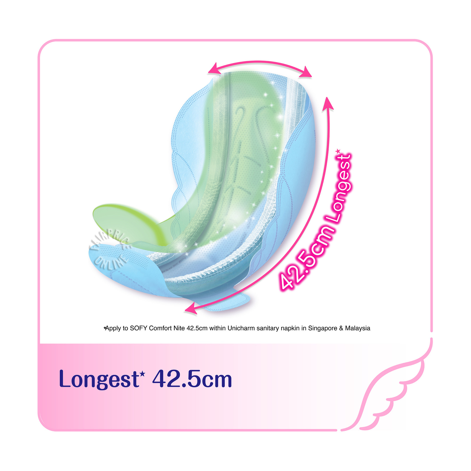 Sofy Comfort Nite AntiBac Longest Pads - Heavy Flow (42cm) | NTUC FairPrice