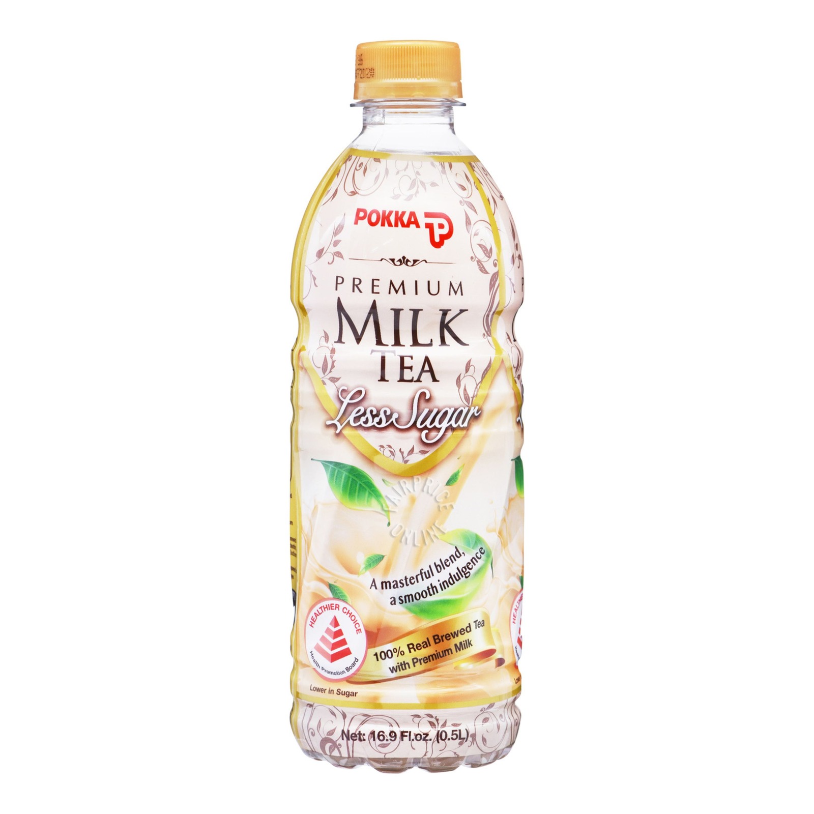 Pokka Premium Bottle Drink - Milk Tea (Less Sugar) | NTUC FairPrice