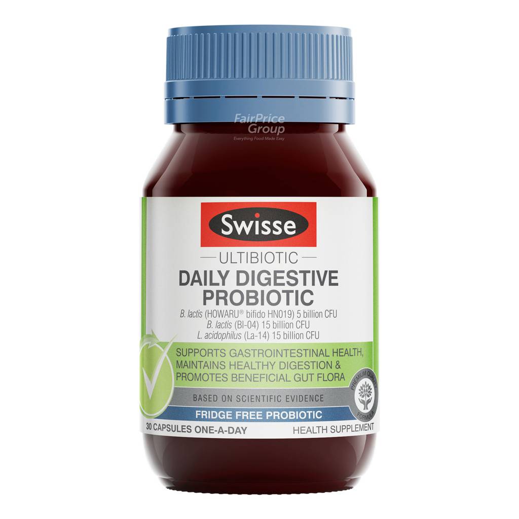 Swisse Ultibiotic Supplement - Daily Digestive Probiotic | NTUC FairPrice