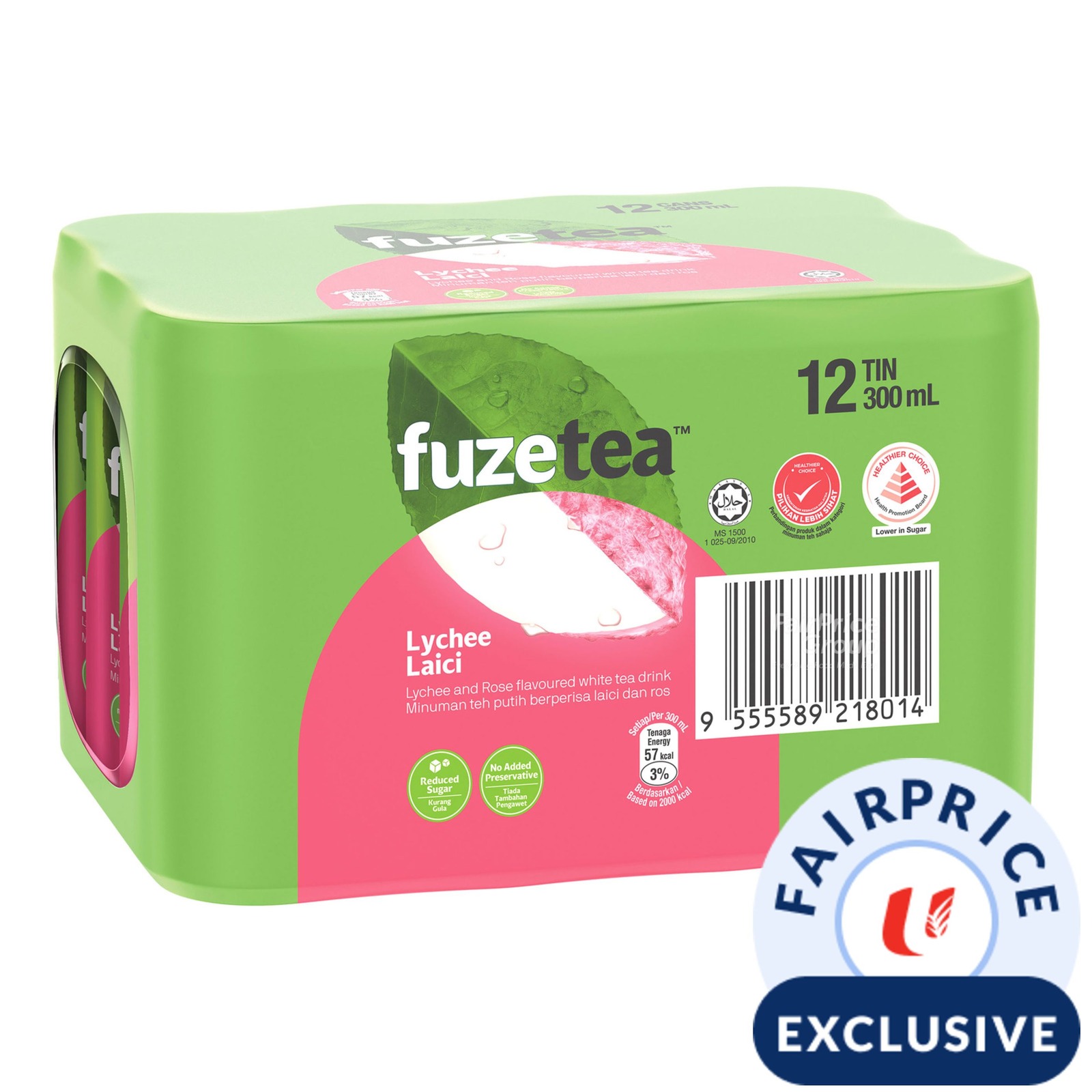 Fuze Tea Flavoured White Tea Can Drink - Lychee | NTUC FairPrice