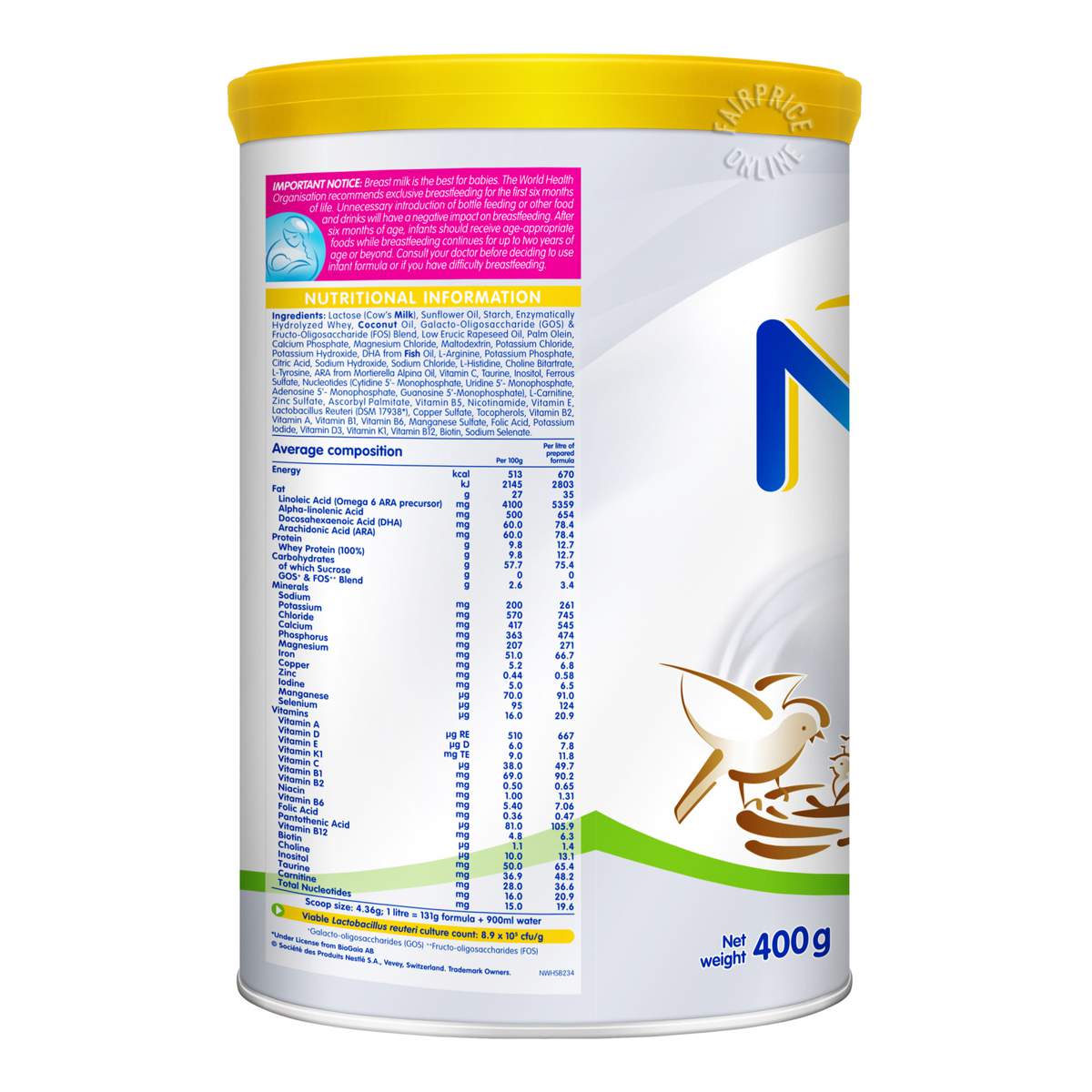 Nestle Nan C.R. Specialized Infant Formula - Stage 1 | NTUC FairPrice