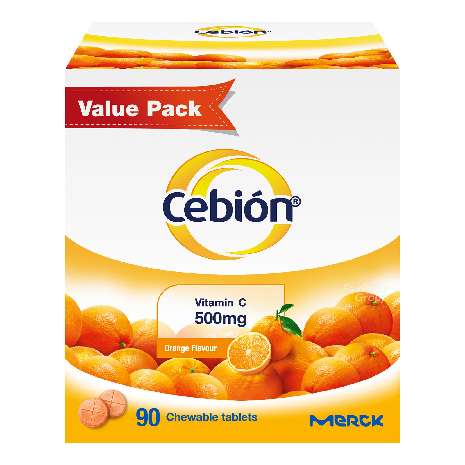 Cebion Chewable Vitamin C - Orange | NTUC FairPrice