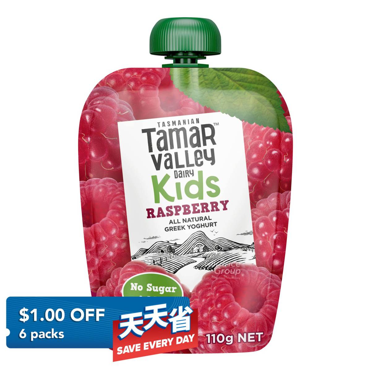 Tamar Valley Dairy Greek Style Yoghurt - Raspberry | NTUC FairPrice