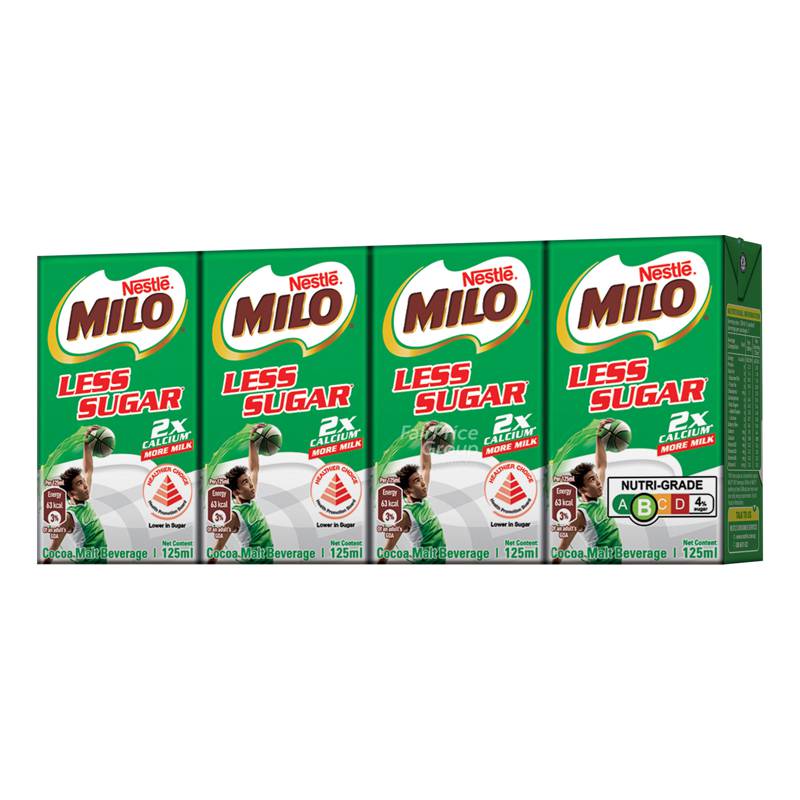 Milo Chocolate Malt UHT Packet Drink - Less Sugar | NTUC FairPrice