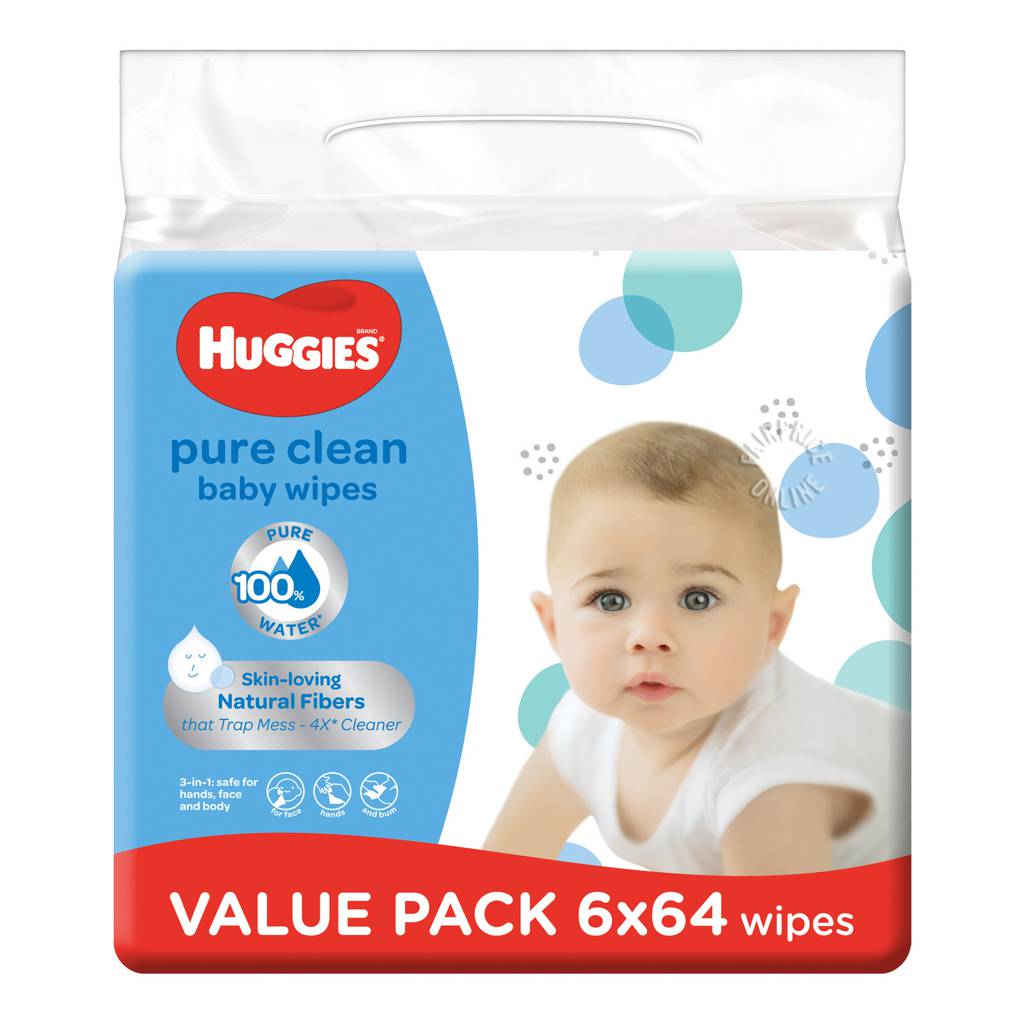 Huggies Baby Wet Wipes - Pure Clean | NTUC FairPrice
