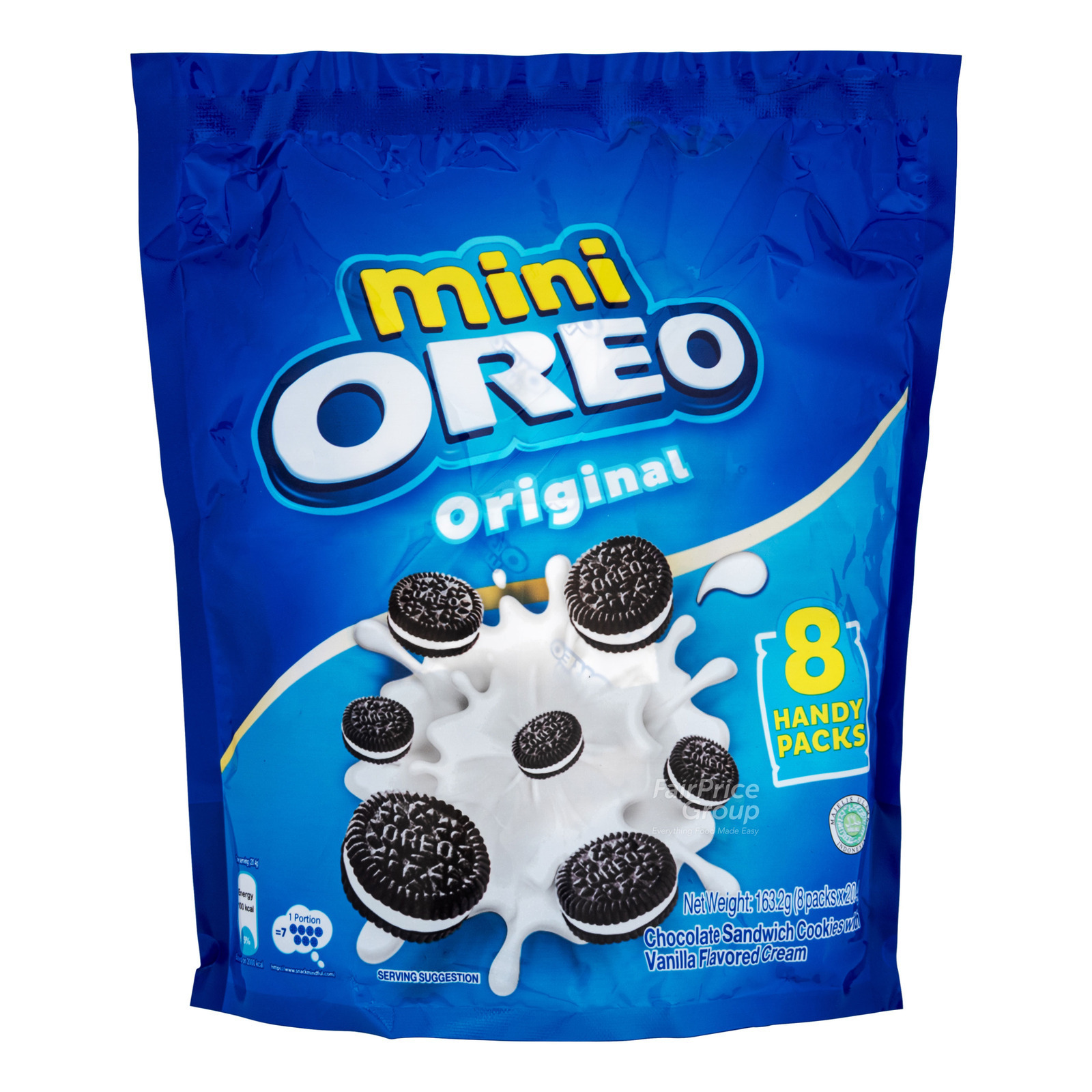 Oreo Mini Sandwich Cookies Sharepack - Vanilla | NTUC FairPrice