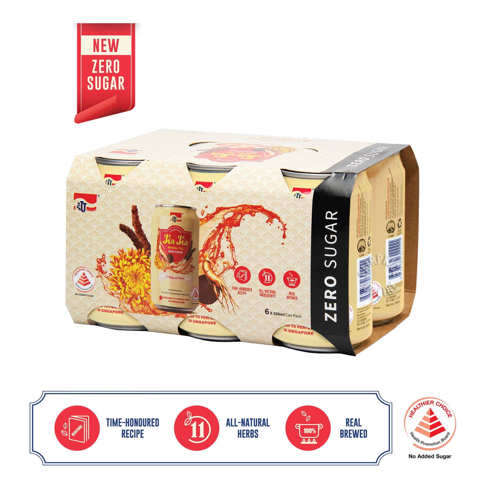 JJ Herbal Tea Can Drink- No Sugar Added | NTUC FairPrice