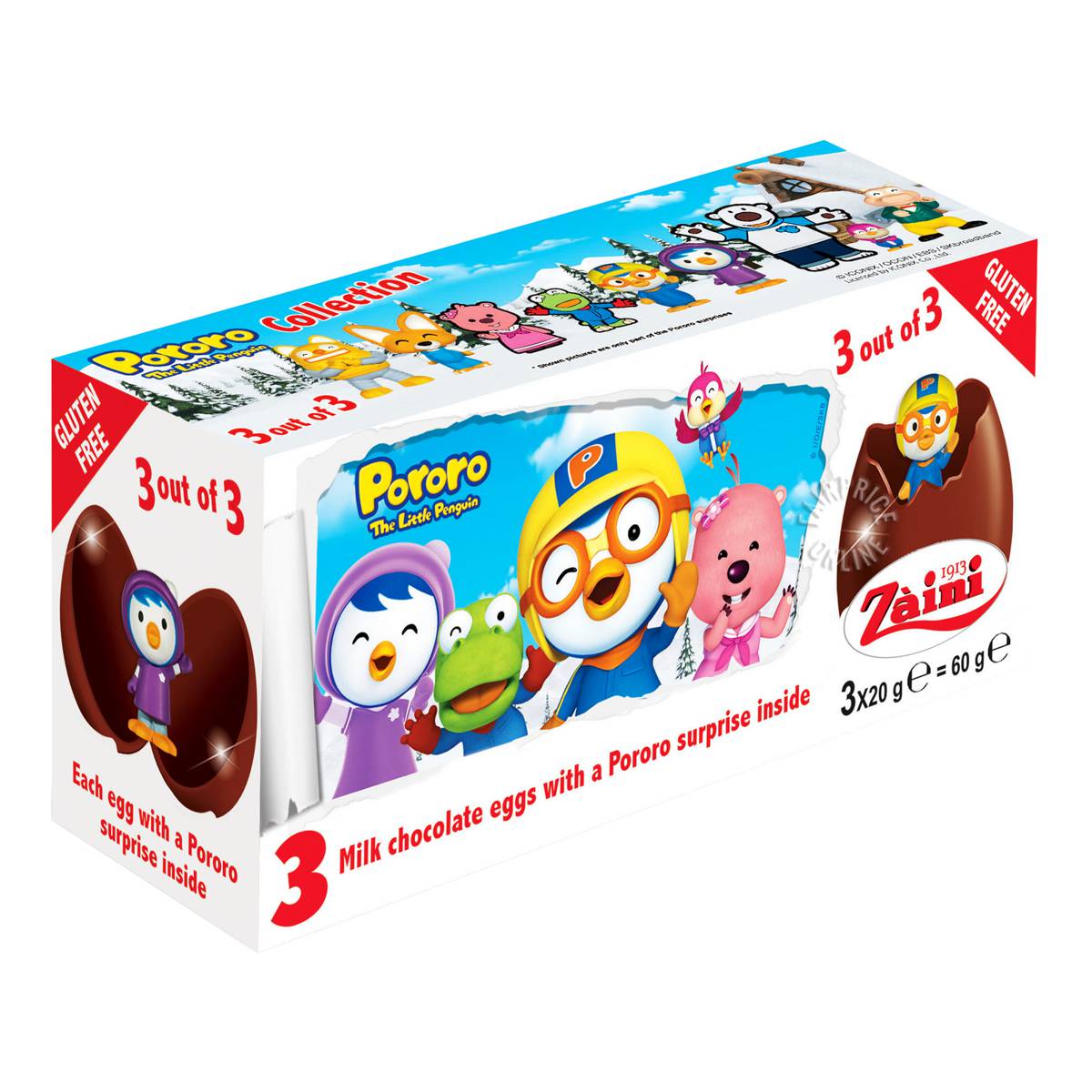 Zaini Pororo Milk Chocolate Eggs | NTUC FairPrice