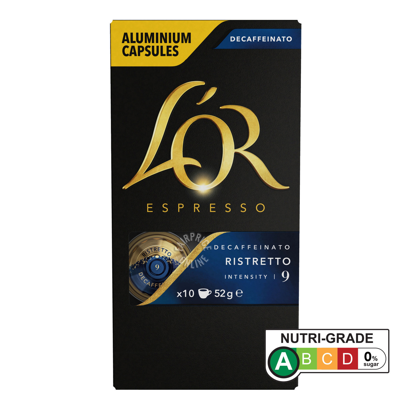 Lor Espresso Aluminium Coffee Capsules - Ristretto (Decaffeinated ...
