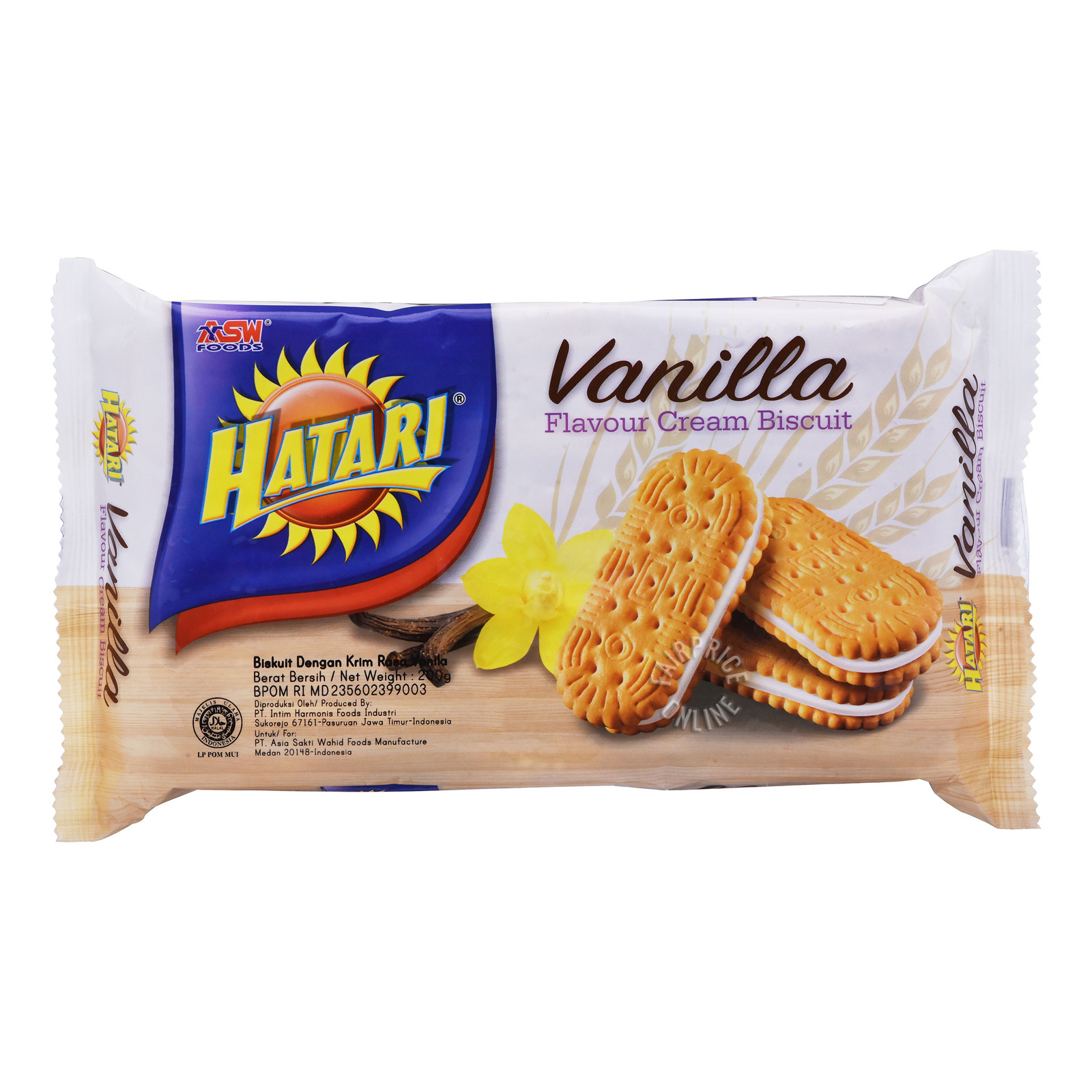 Hatari Cream Biscuits - Vanilla | NTUC FairPrice