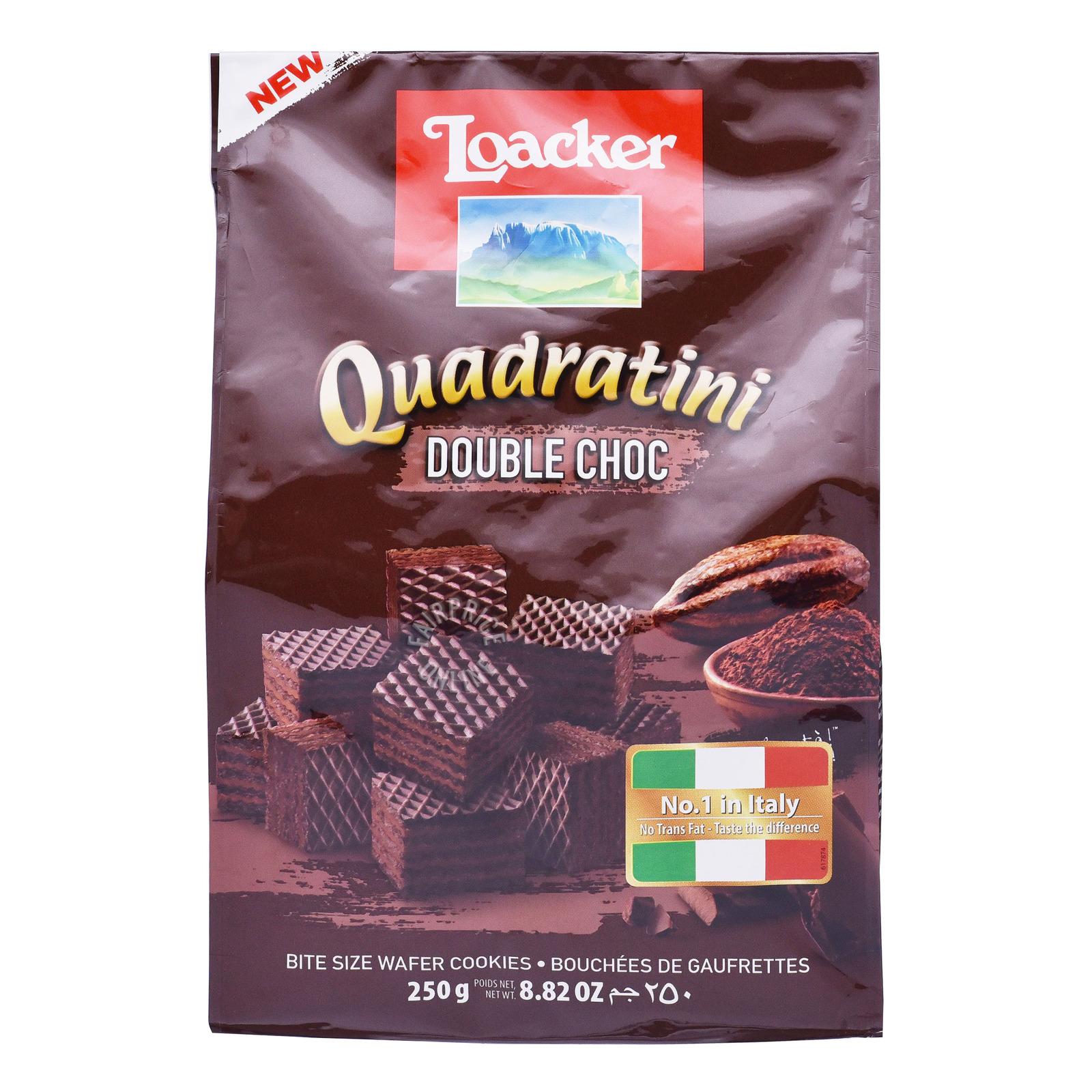 Loacker Quadratini Crispy Wafers - Double Choc | NTUC FairPrice