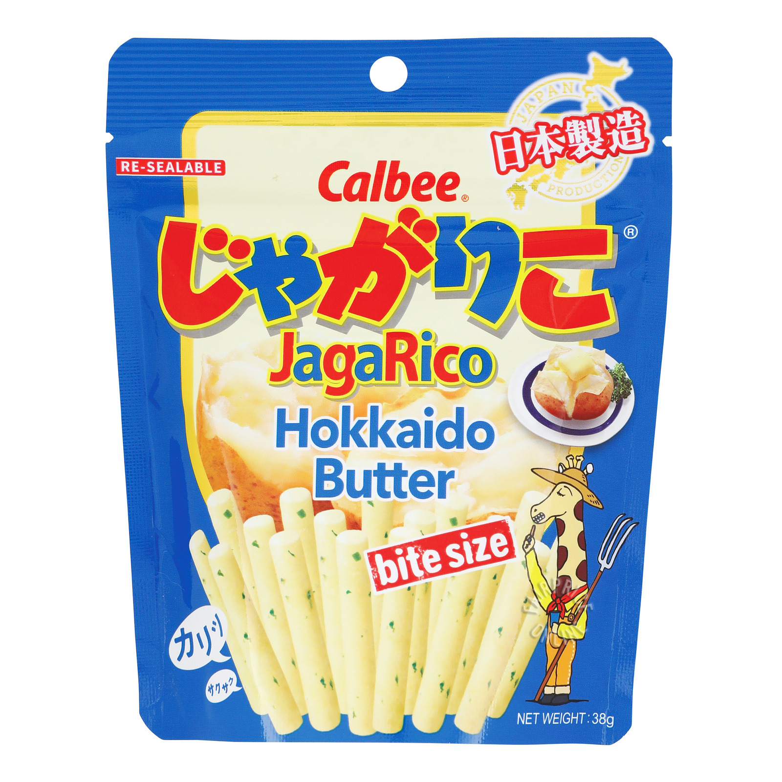Calbee JagaRico Bite Size Snack - Hokkaido Butter | NTUC FairPrice