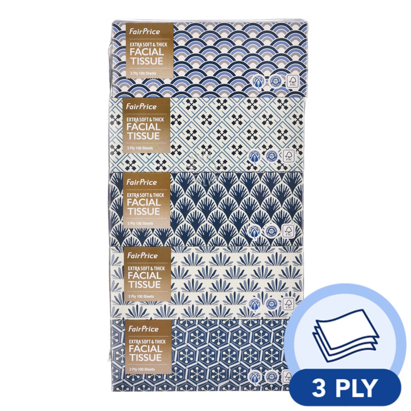 FairPrice Facial Tissue 3ply Box - Extra Soft and Thick | NTUC FairPrice