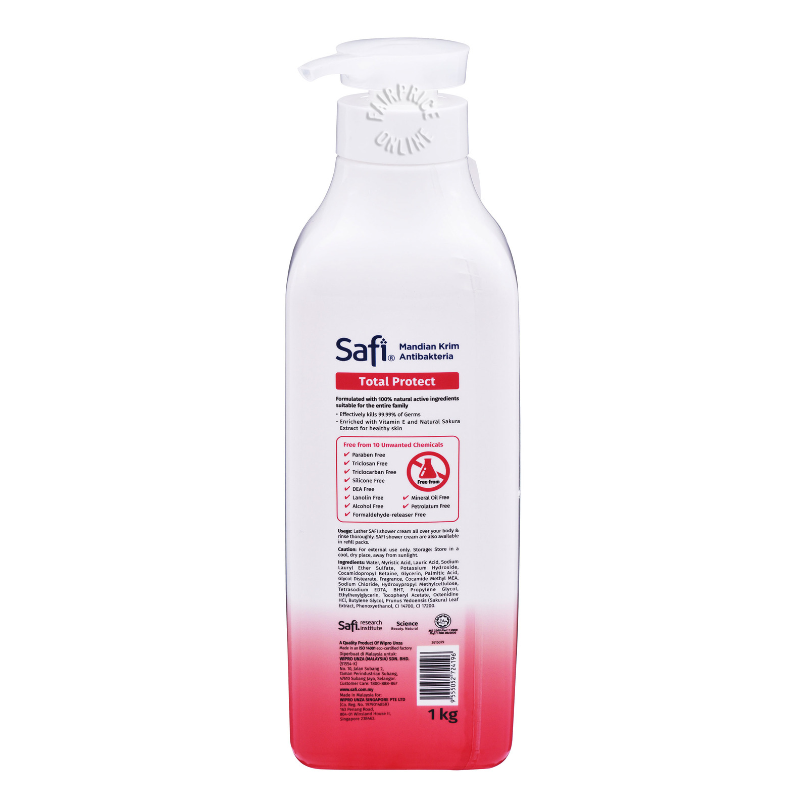 Safi Anti-Bacterial Shower Cream - Total Protect | NTUC FairPrice