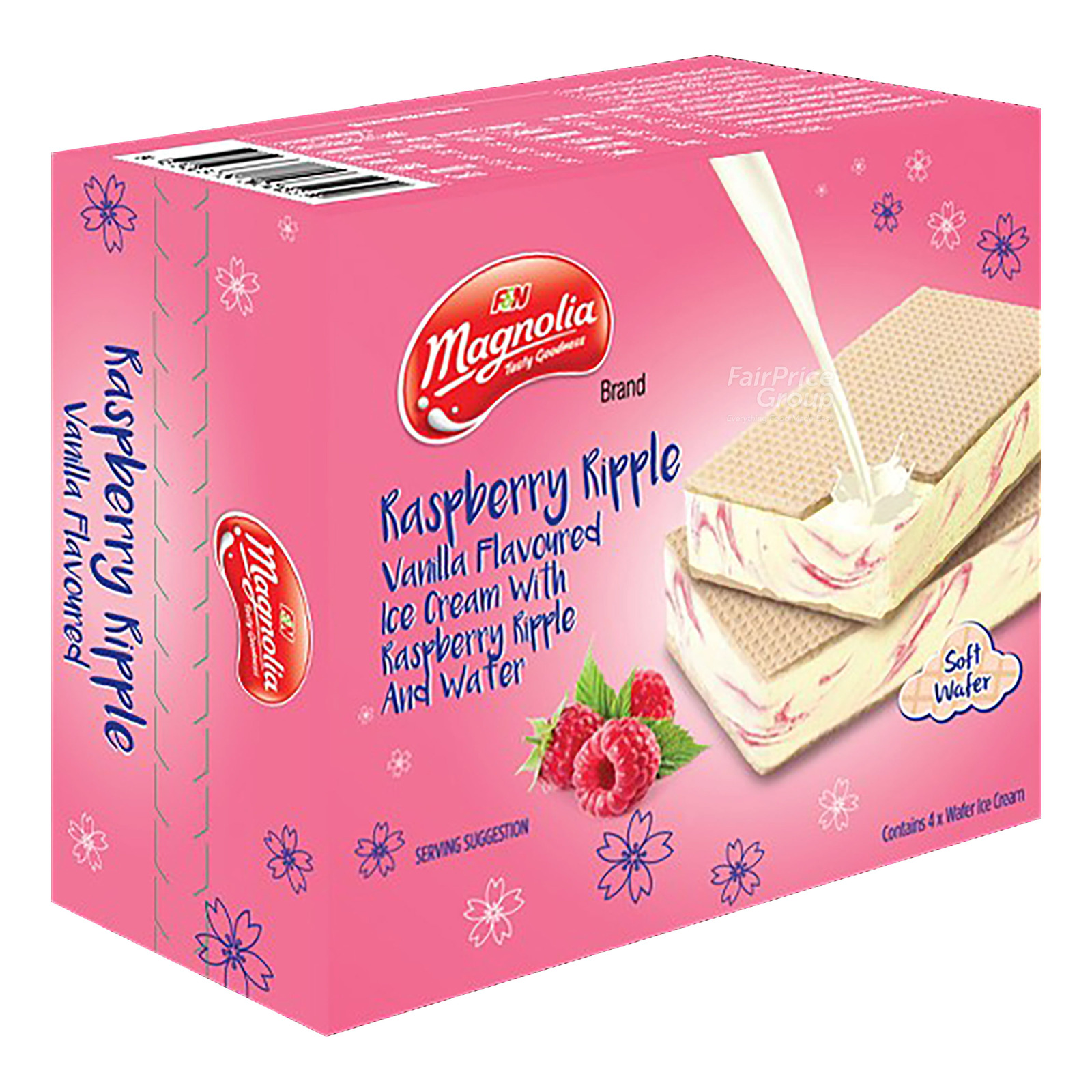 F & N Magnolia Wafer Ice Cream - Raspberry Ripple | NTUC FairPrice