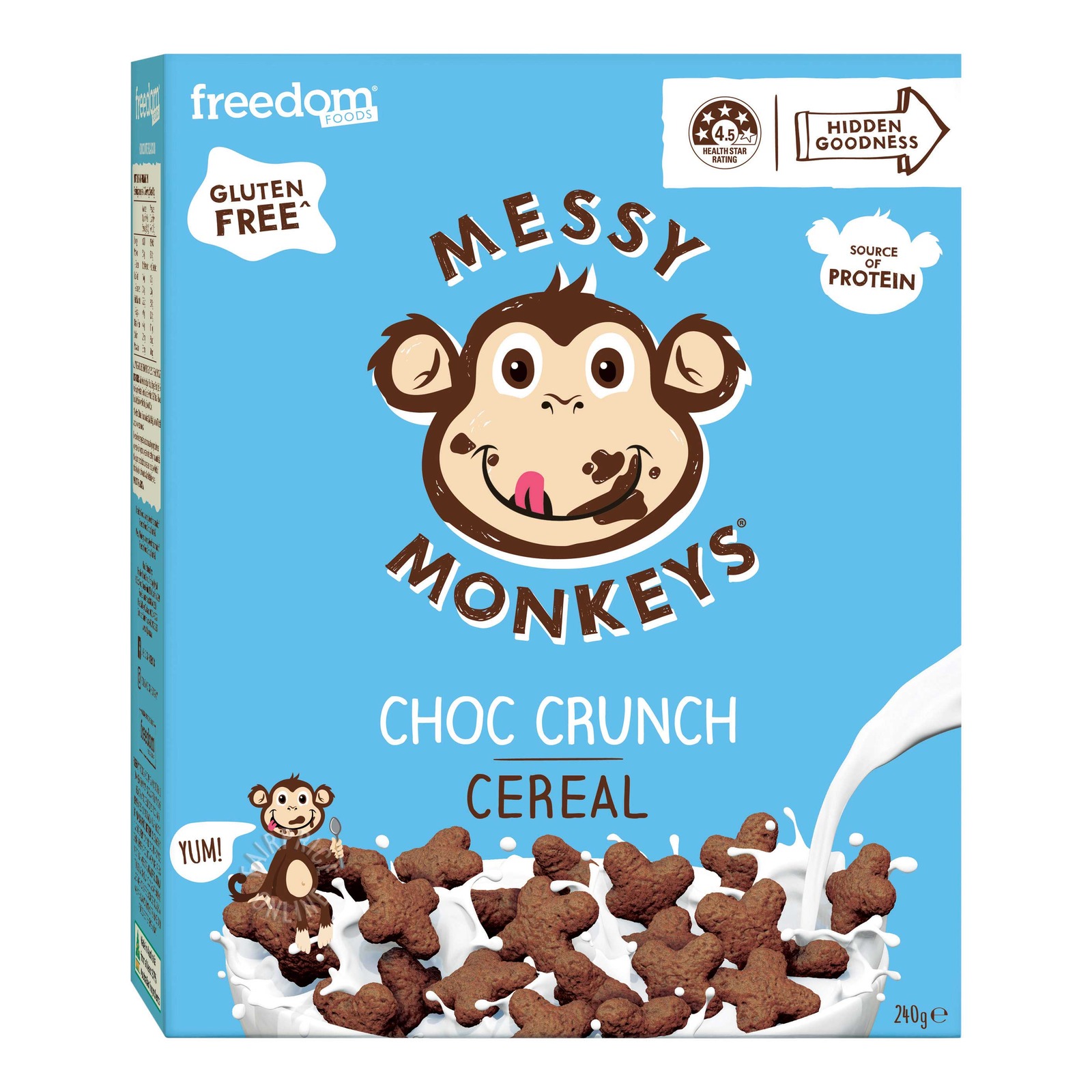 Freedom Foods Messy Monkeys Cereal - Choc Crunch | NTUC FairPrice