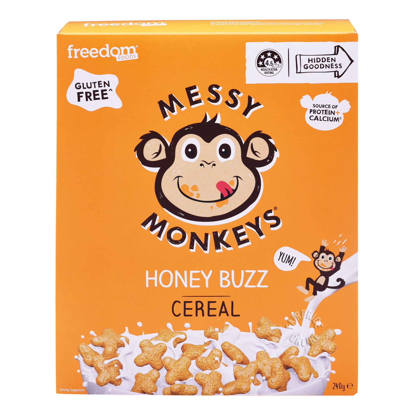 Freedom Foods Messy Monkeys Cereal - Honey Buzz | NTUC FairPrice