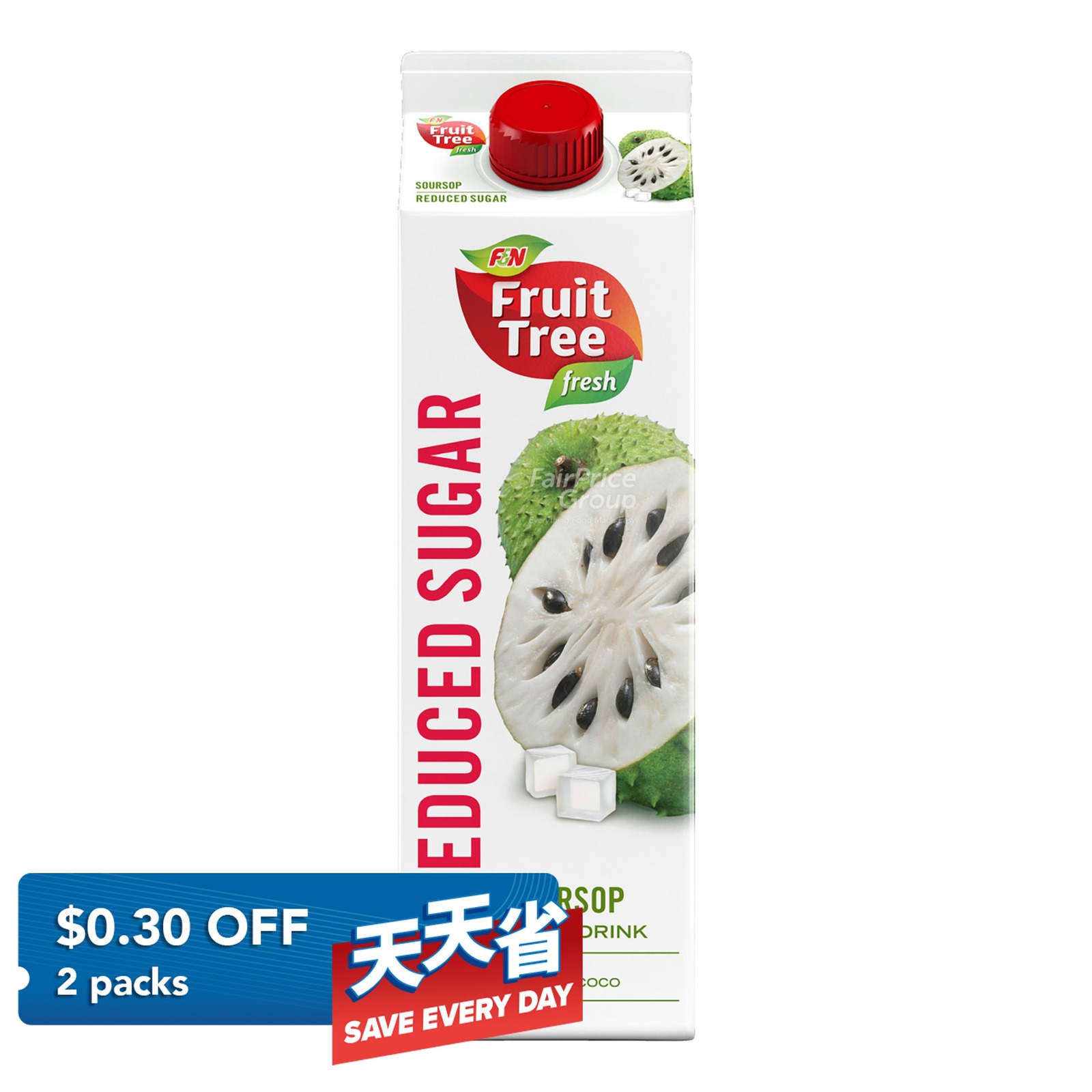 F&N Fruit Tree Fresh Juice - Soursop with Nata de Coco | NTUC FairPrice