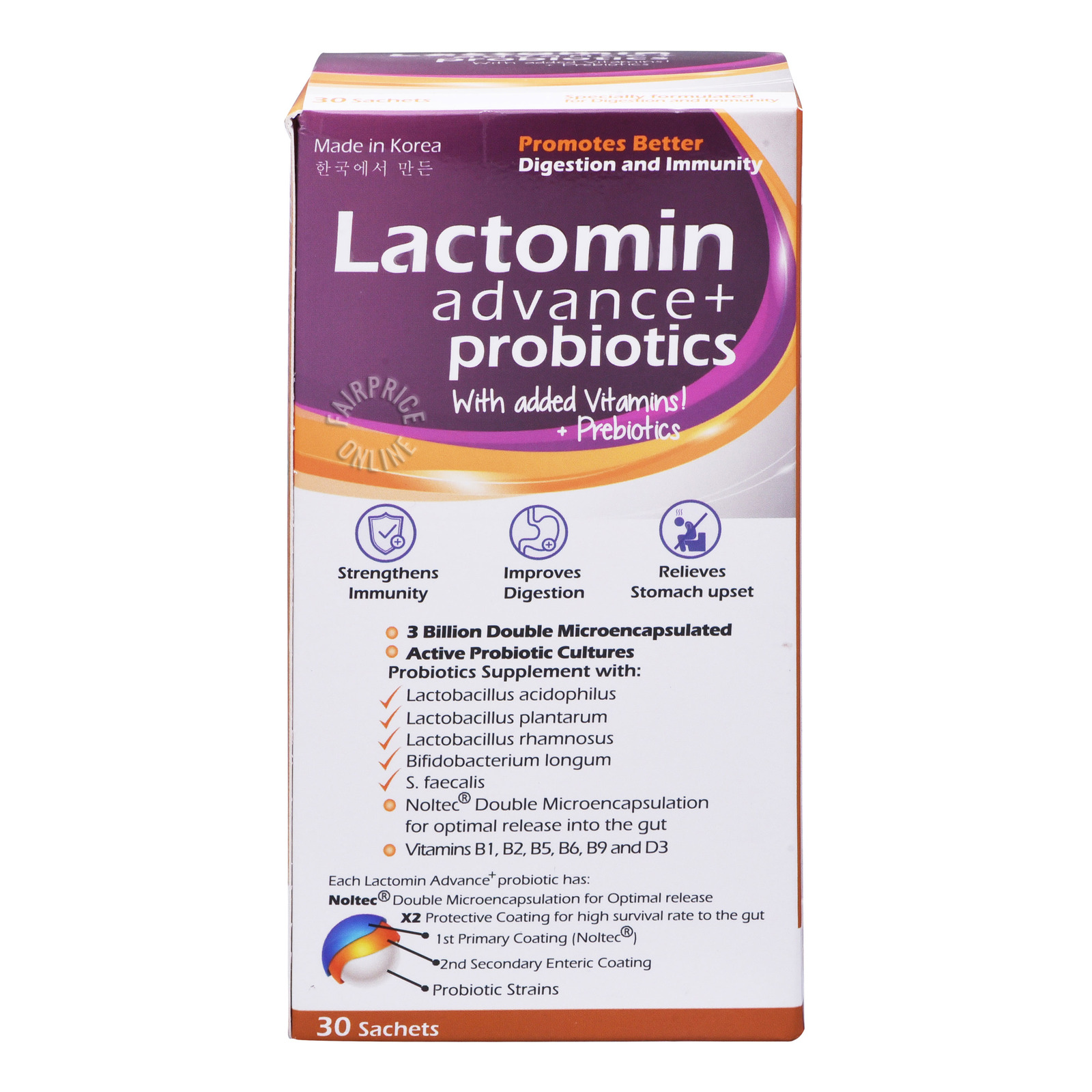 Lactomin Advance + Probiotics Sachets | NTUC FairPrice