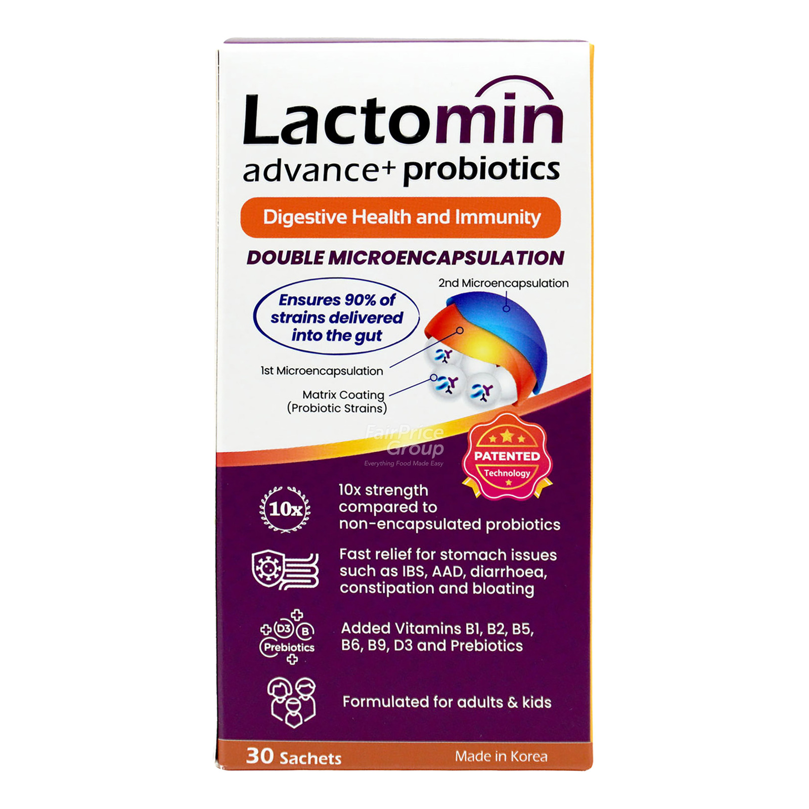 Lactomin Advance + Probiotics Sachets | NTUC FairPrice