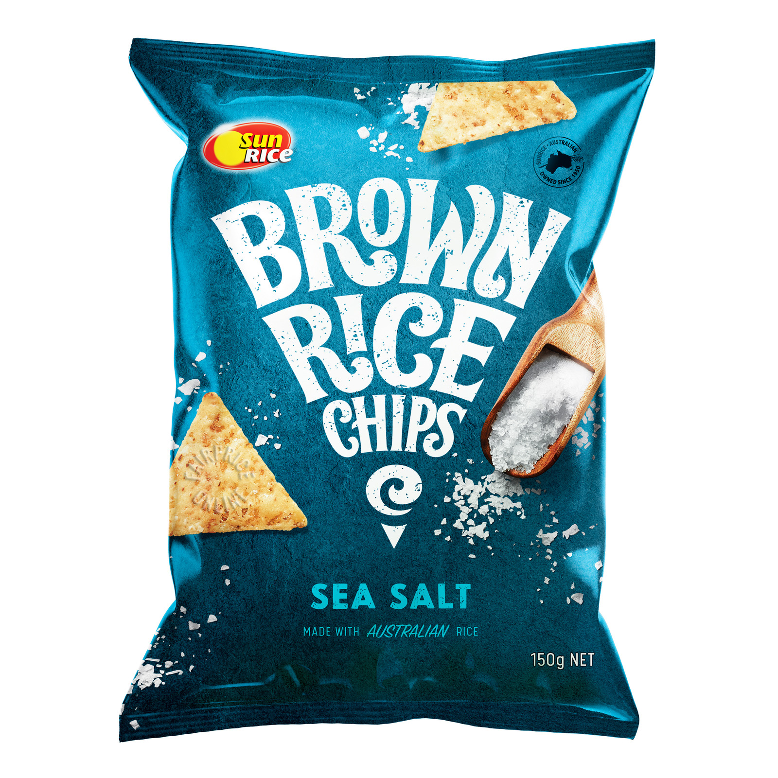 SunRice Brown Rice Chips - Sea Salt | NTUC FairPrice