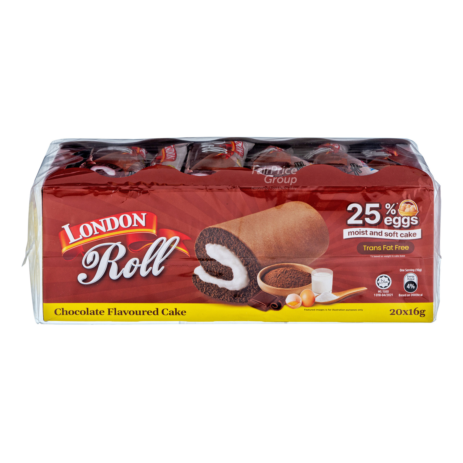 London Roll Cream Cake - Choco | NTUC FairPrice