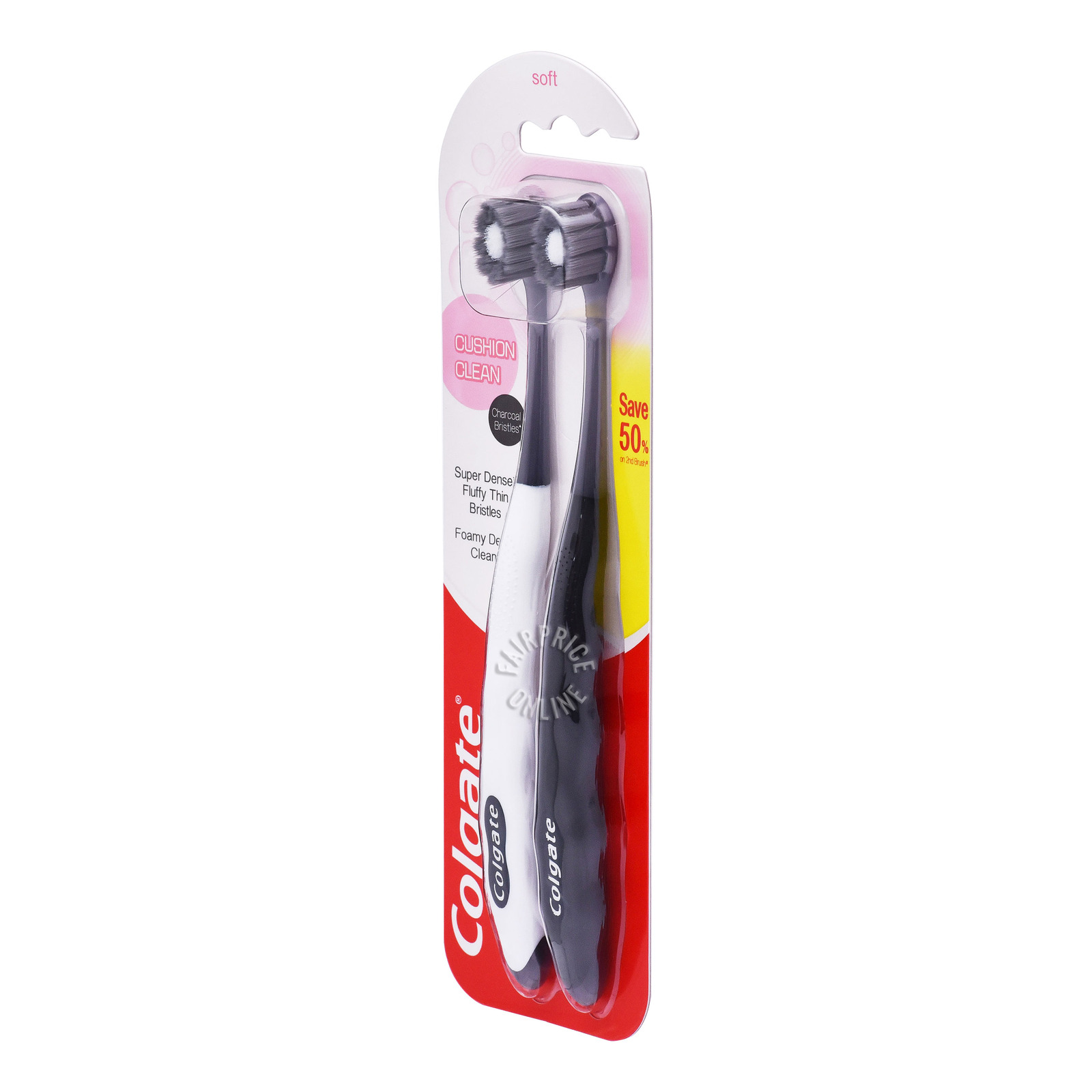 Colgate Cushion Clean Toothbrush - Soft | NTUC FairPrice