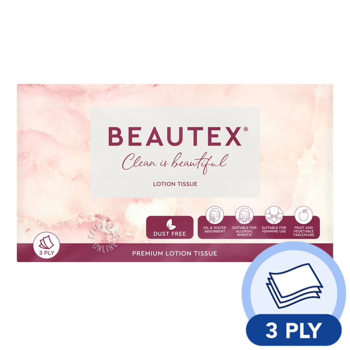 Beautex Premium Lotion Tissue - 3 Ply | NTUC FairPrice