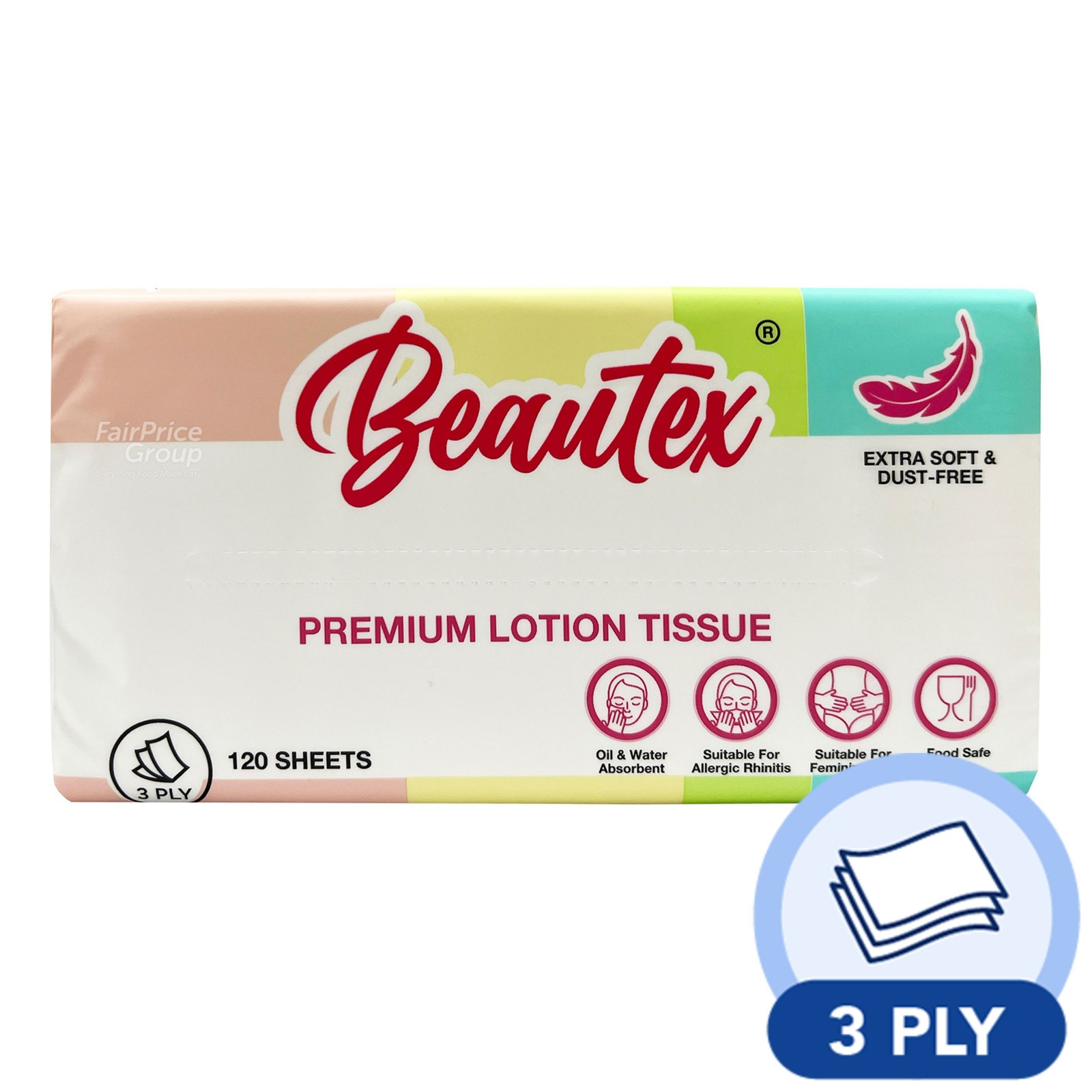 Beautex Premium Lotion Tissue - 3 Ply | NTUC FairPrice