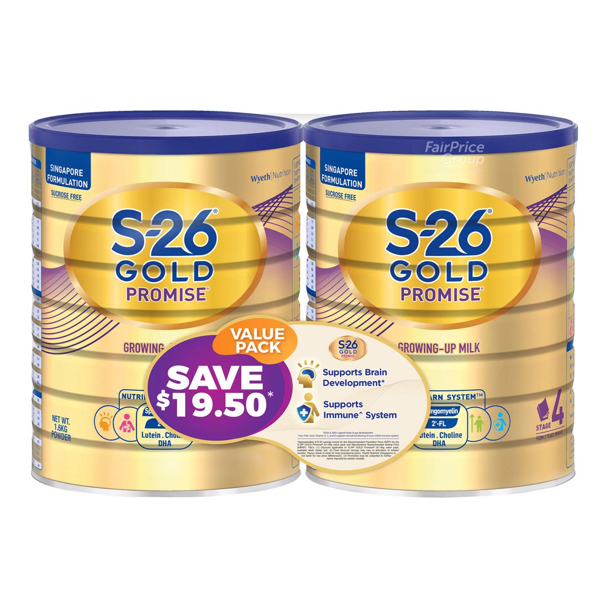 Wyeth S26 Promise Gold Milk Powder - Growing-Up Milk | NTUC FairPrice