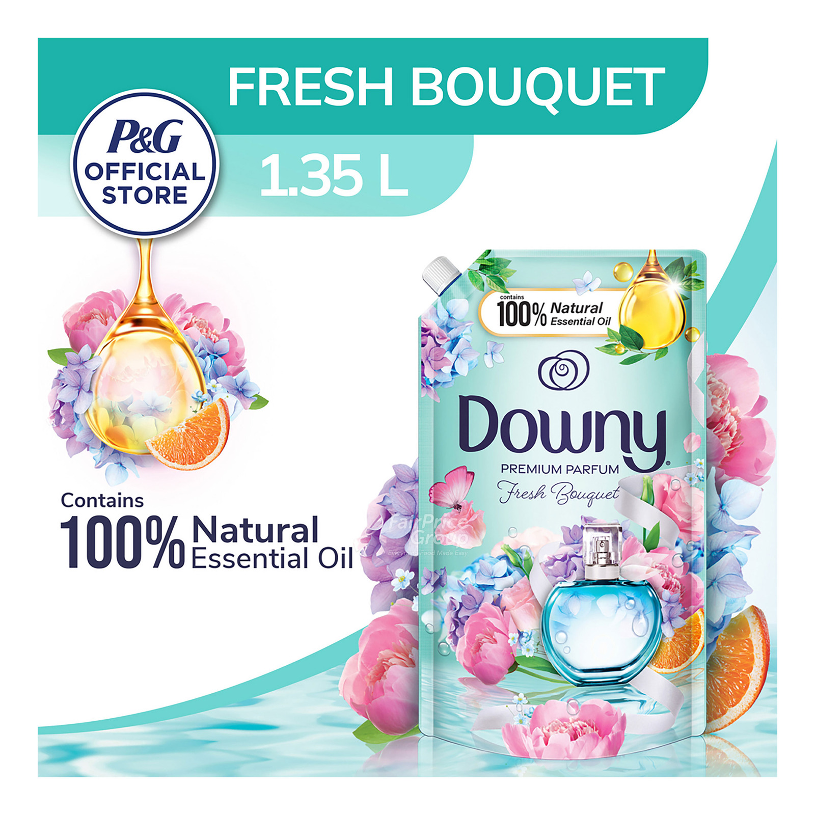 Downy Fresh Bouquet Concentrate Fabric Conditioner Softener Refill ...
