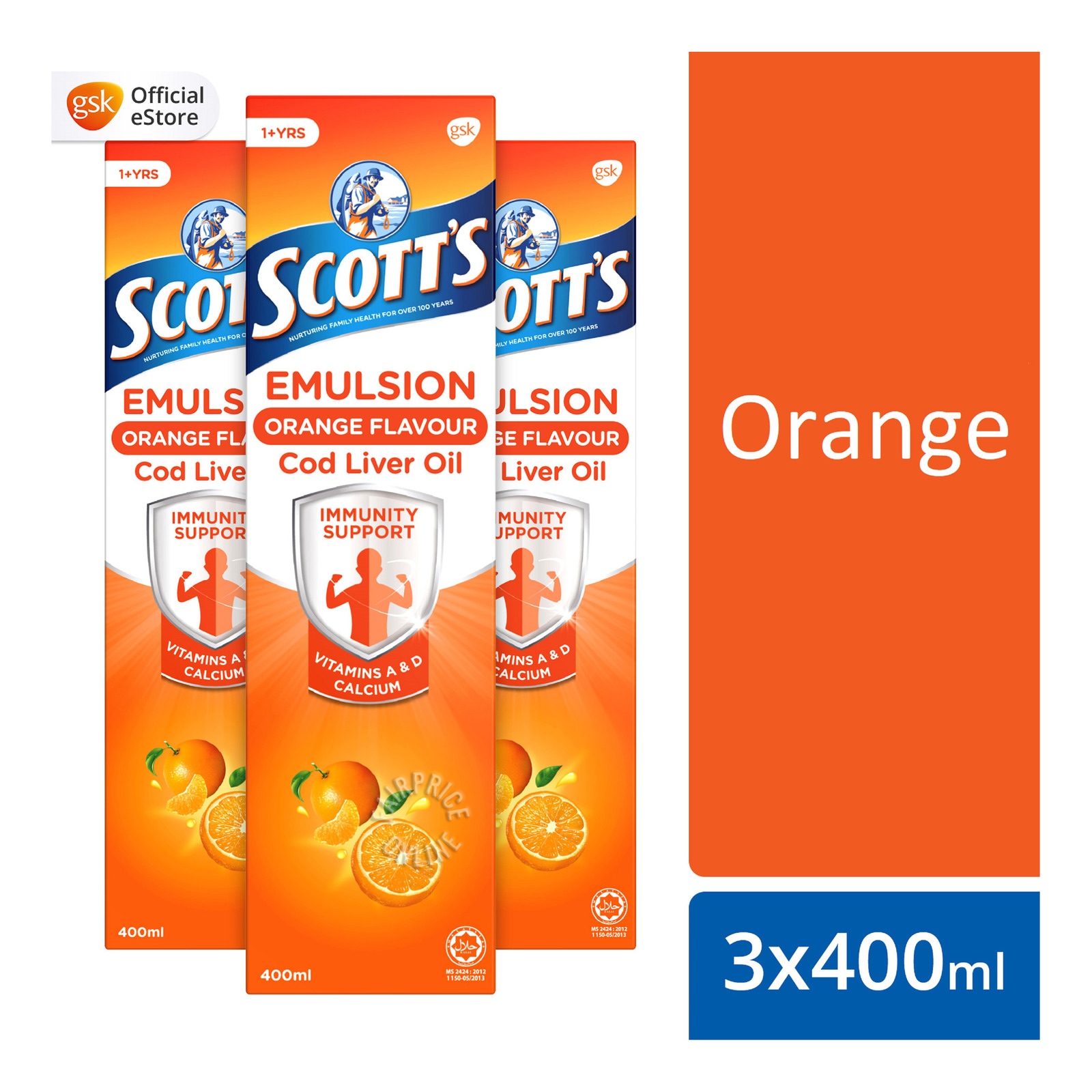 Scott's Emulsion Cod Liver Oil - Orange | NTUC FairPrice