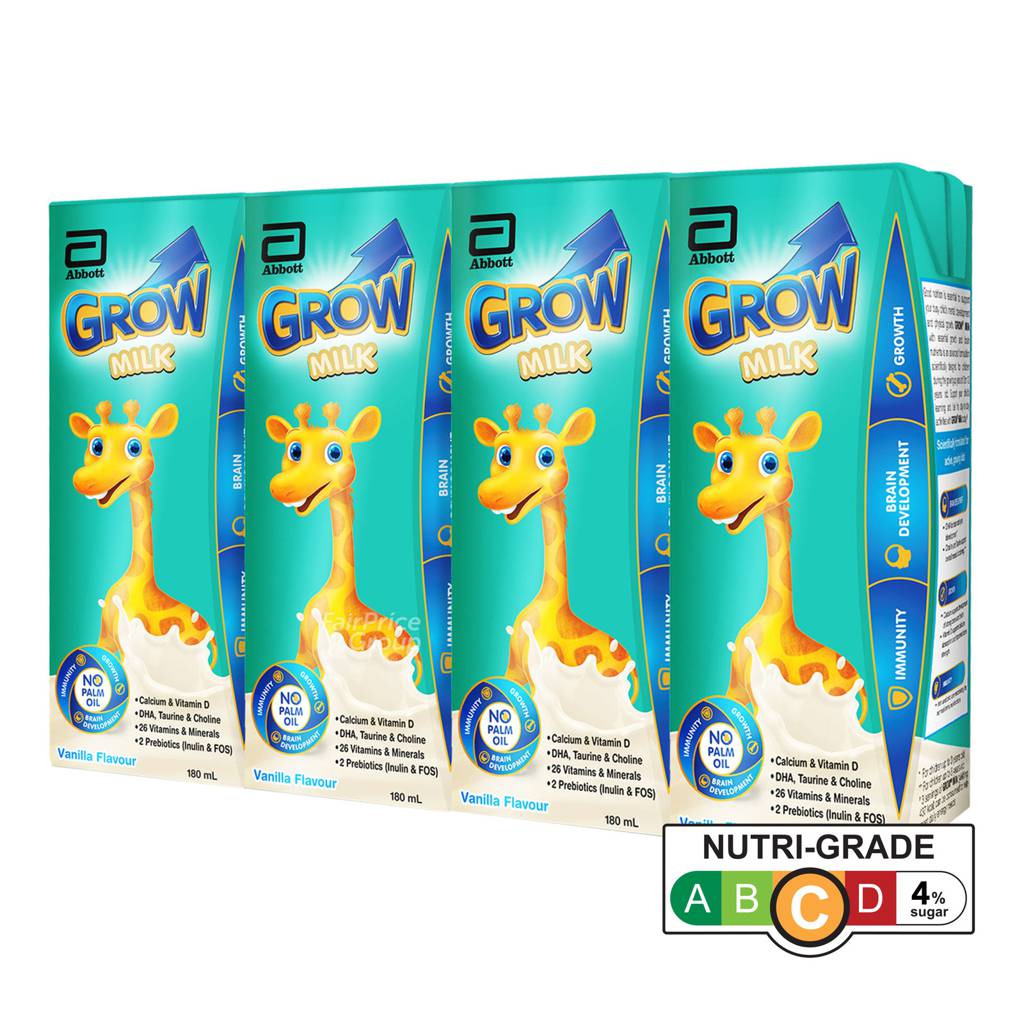 Abbott Grow Ready To Drink Packet Milk - Vanilla | NTUC FairPrice