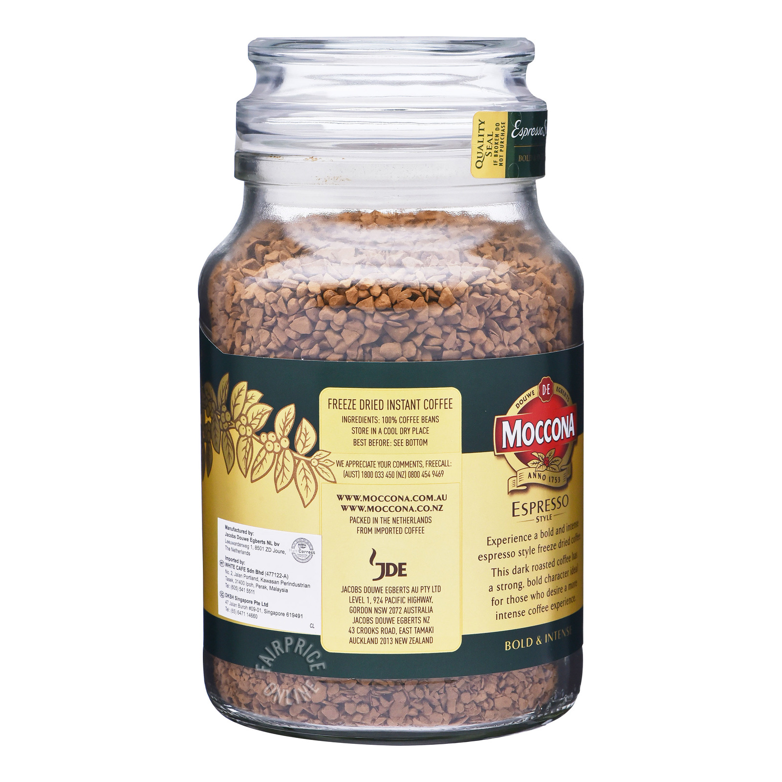 Moccona Instant Coffee - Espreso Style | NTUC FairPrice