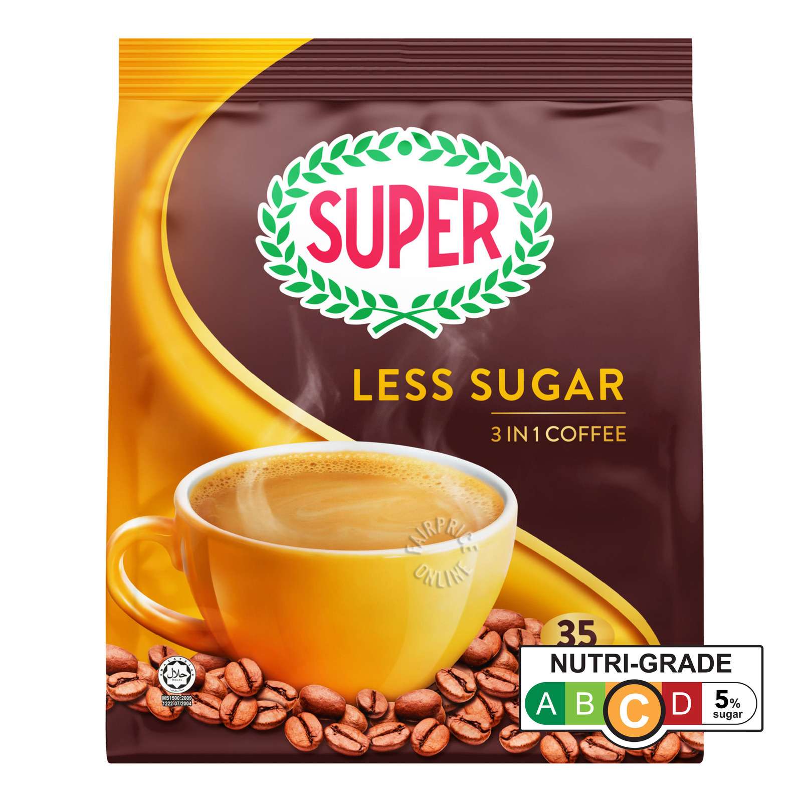 Super 3-In-1 Instant Coffee - Less Sugar | NTUC FairPrice