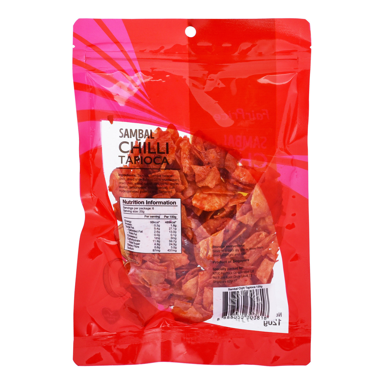 FairPrice Sambal Chilli Tapioca Crisps | NTUC FairPrice