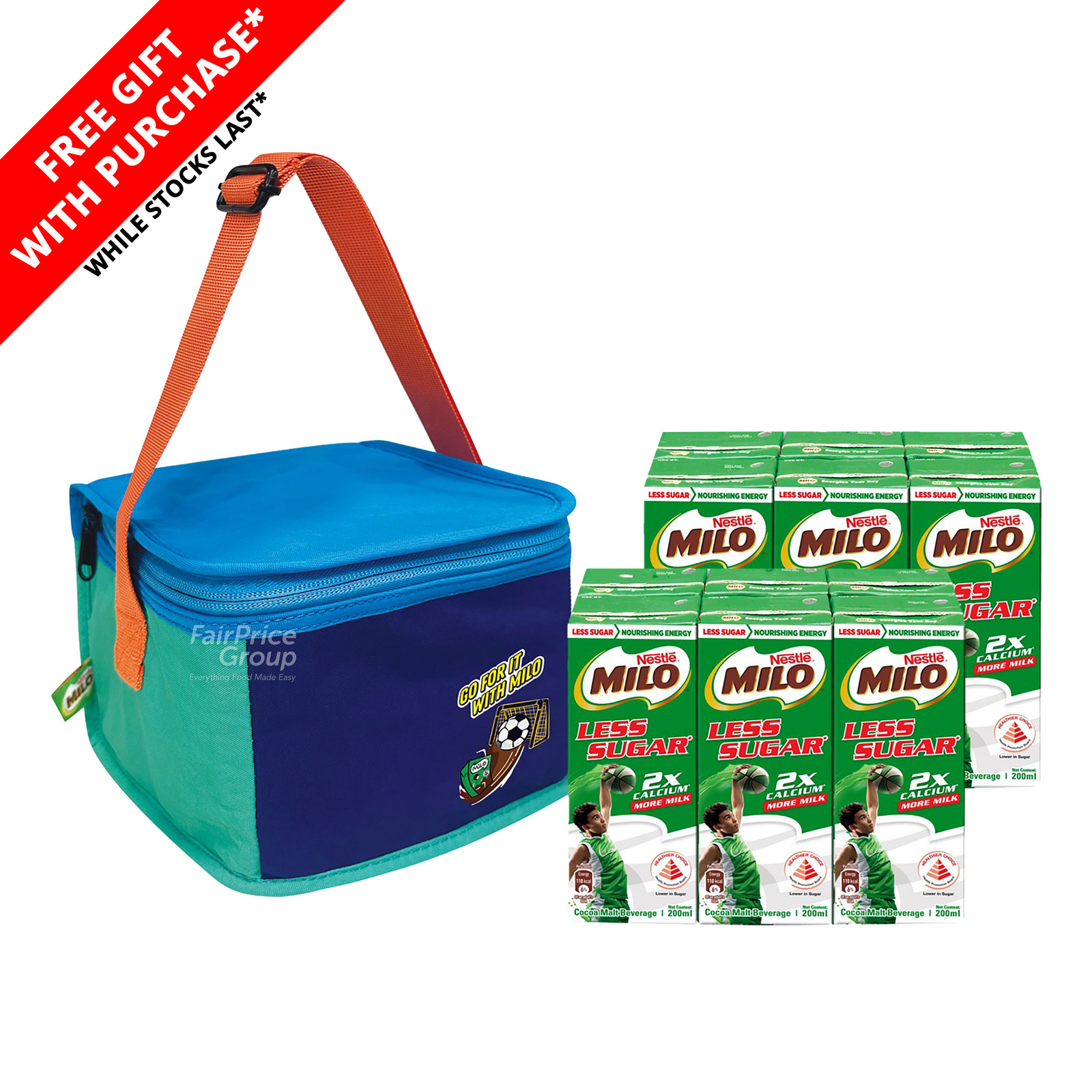 Milo Chocolate Malt Milk UHT Packet Drink - Less Sugar + FOC | NTUC ...