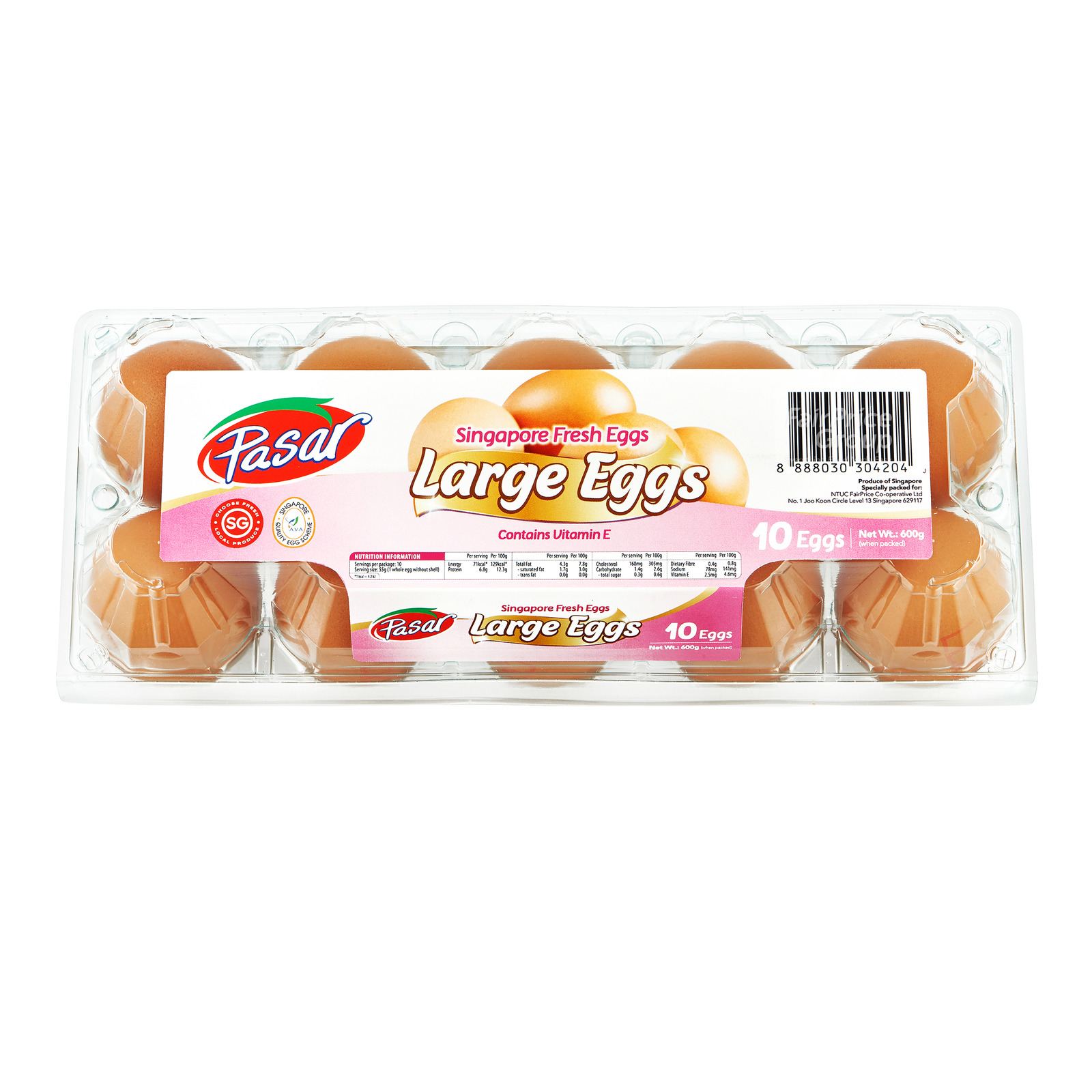 Pasar Fresh Eggs - Large | NTUC FairPrice